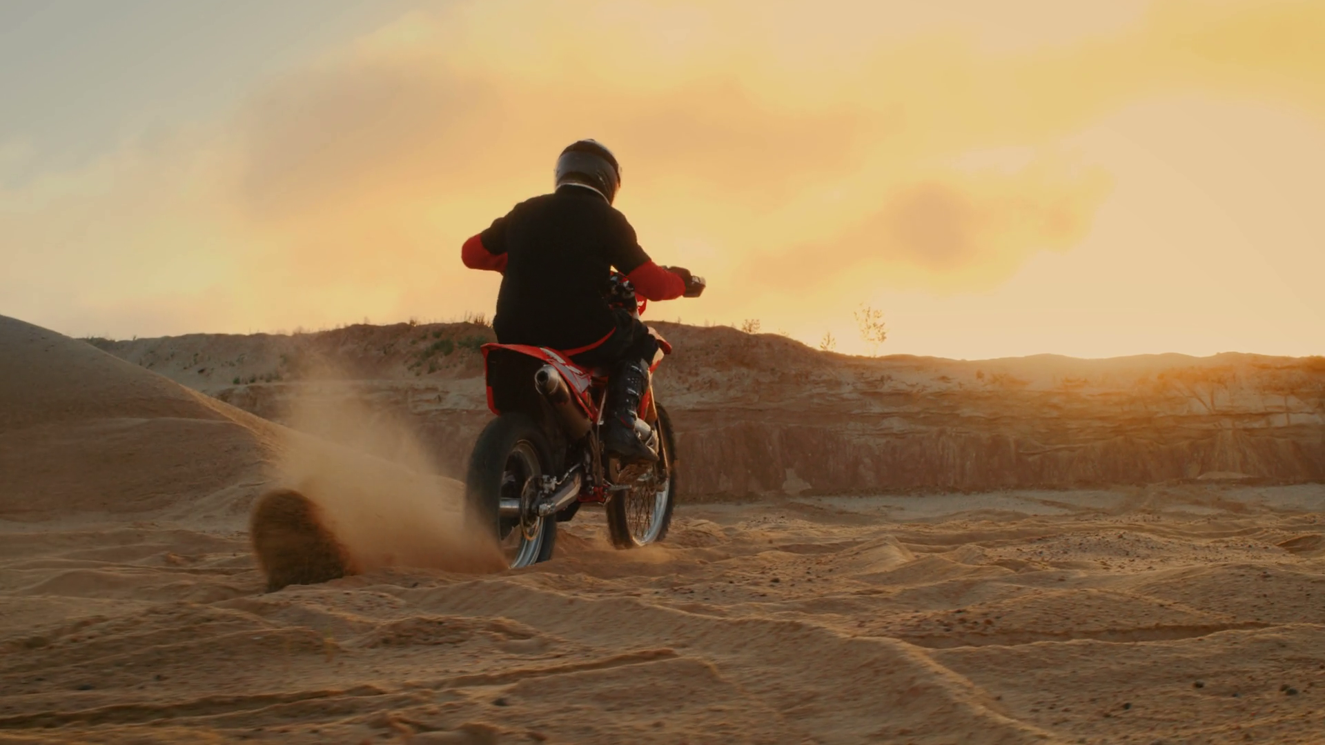 Professional Bike Rider Blasts-off On Fmx Stock Footage SBV-352705029 ...