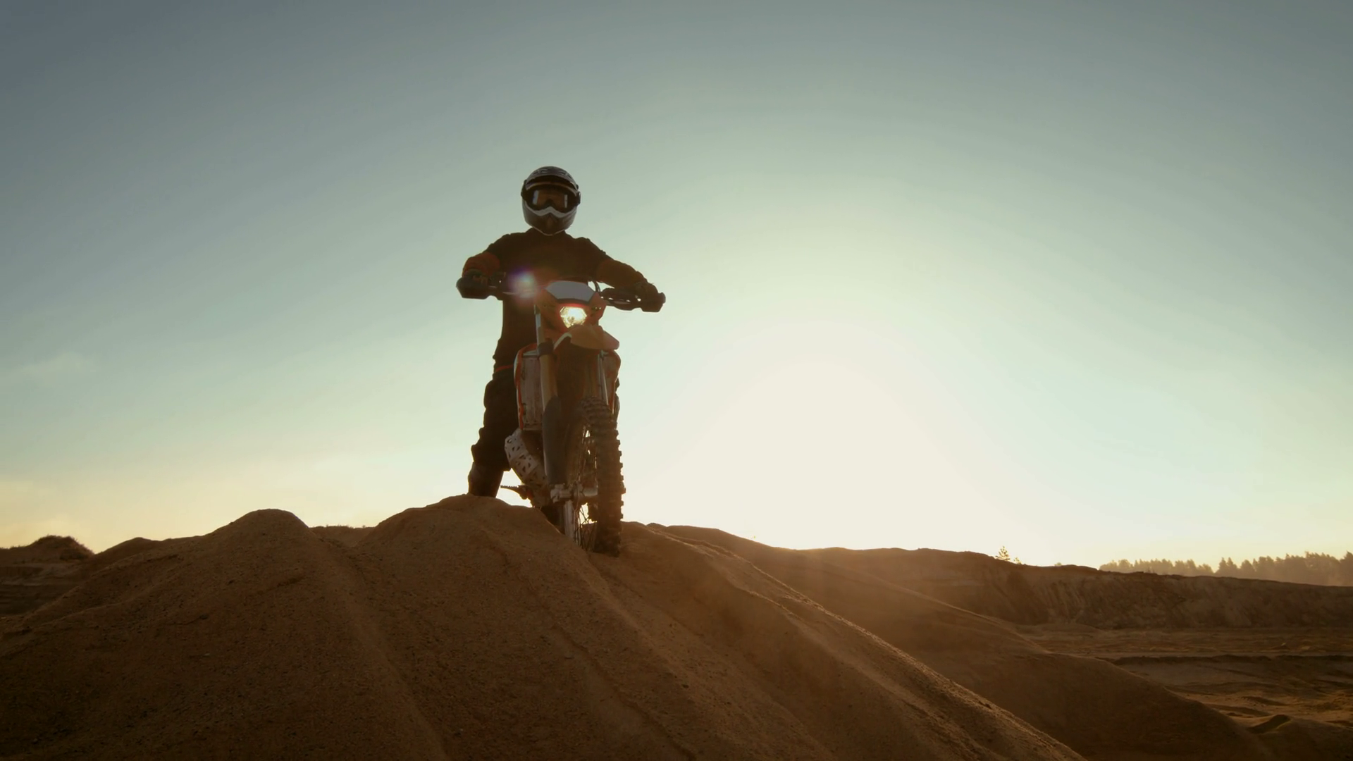 Professional Motocross Rider On Fmx Stock Footage SBV-352705060 ...