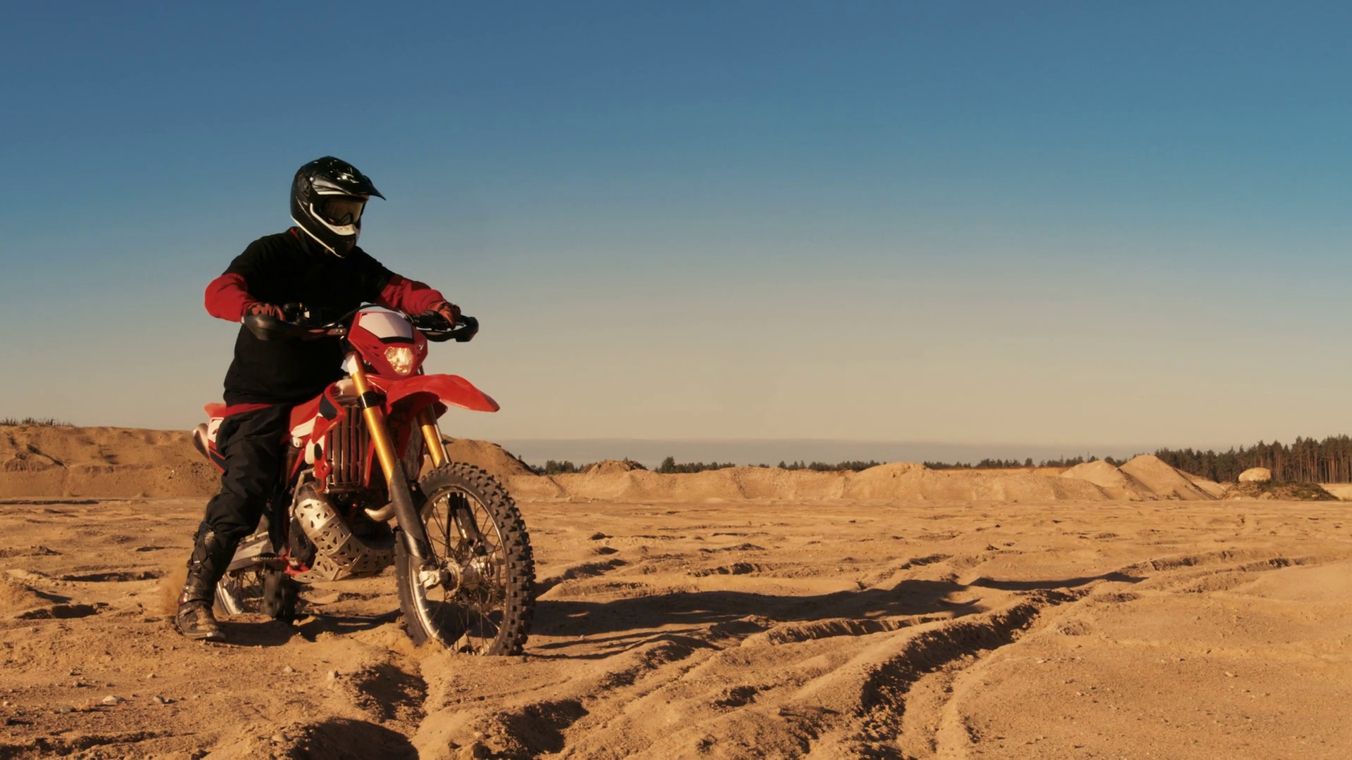 Professional Fmx Motorcycle Rider Twists Stock Footage SBV-352705138 ...