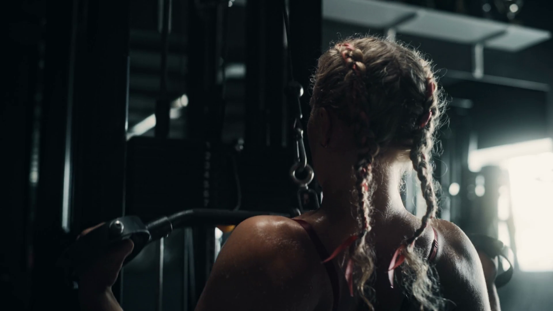 A Portrait Of Undaunted Female Powerlifter Stock Footage SBV-348454556 ...