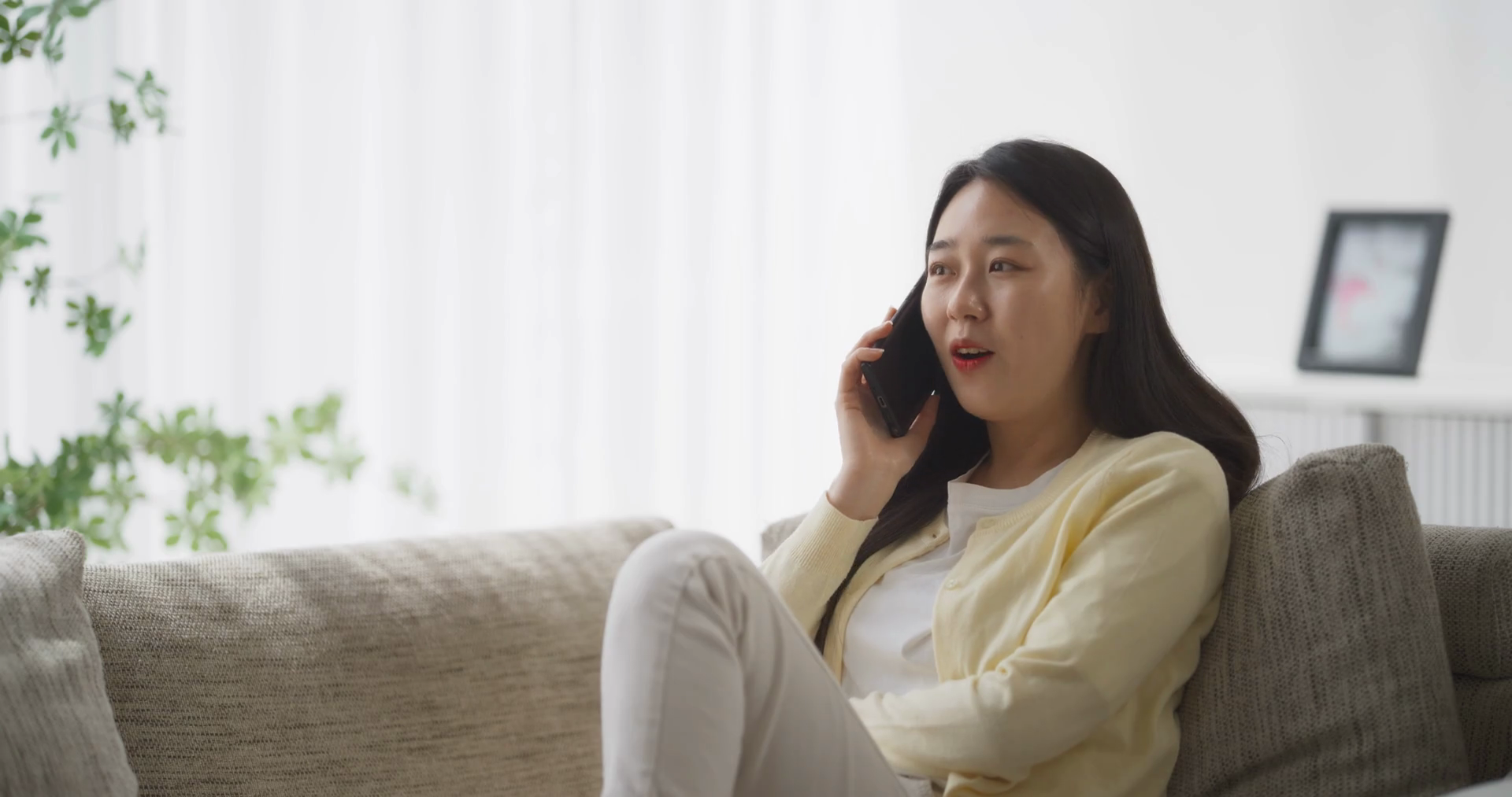 Young South Korean Woman Is Having Stock Footage SBV-348556539 ...