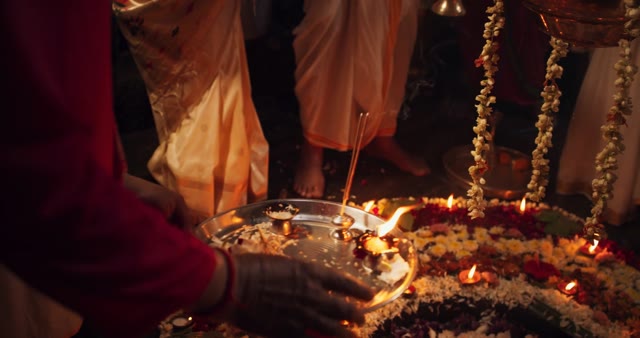 Prayer In Indian Temple Stock Footage: Royalty-Free Video Clips ...