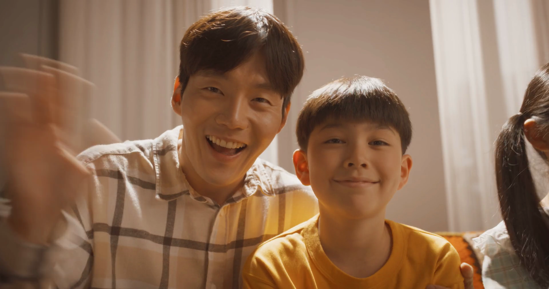 Portrait Of Happy Korean Father Son In Stock Footage SBV-348558933 ...