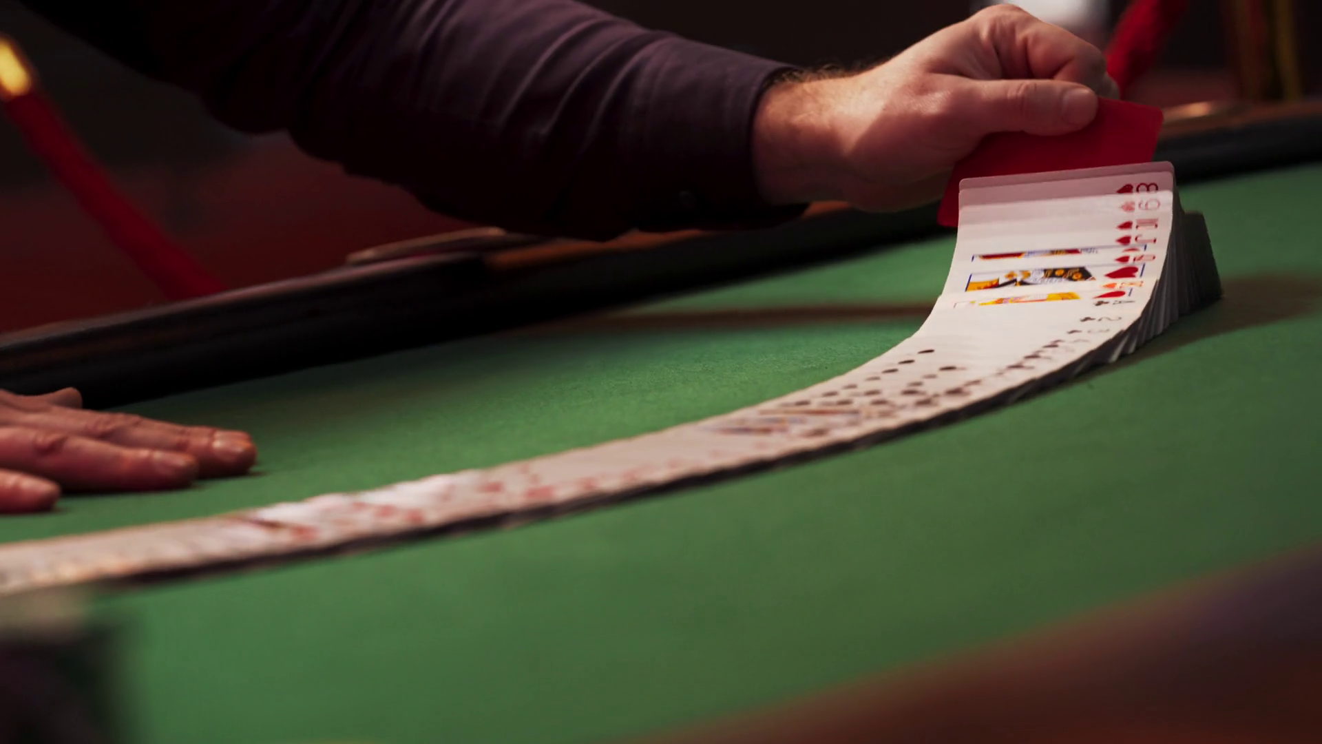 00 Close Up On Playing Cards Being Flipped Stock Footage SBV-348848818 ...