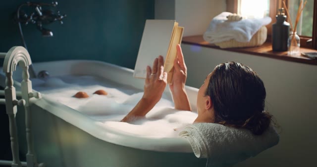 Reading Bath Stock Footage: Royalty-Free Video Clips - Storyblocks