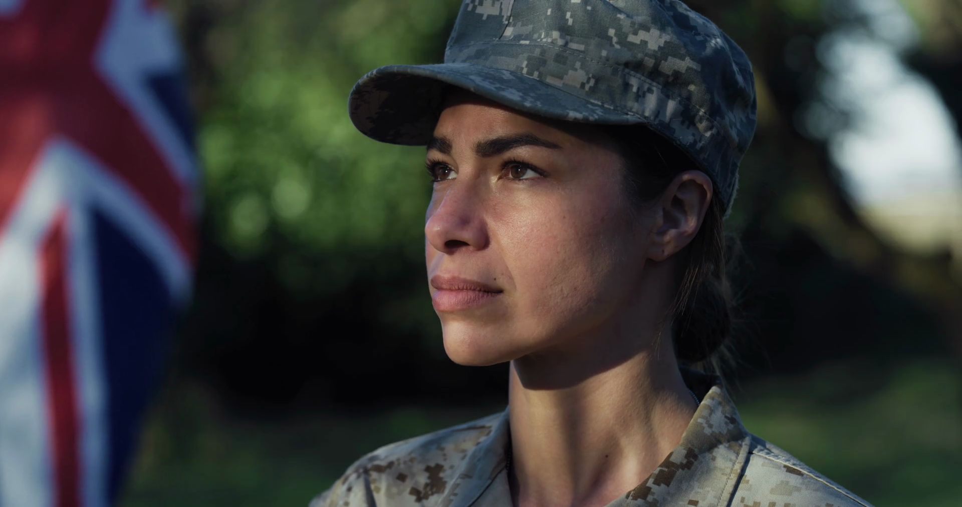 Close Up Portrait Of Young Female Patriotic Stock Footage SBV-348606994 ...