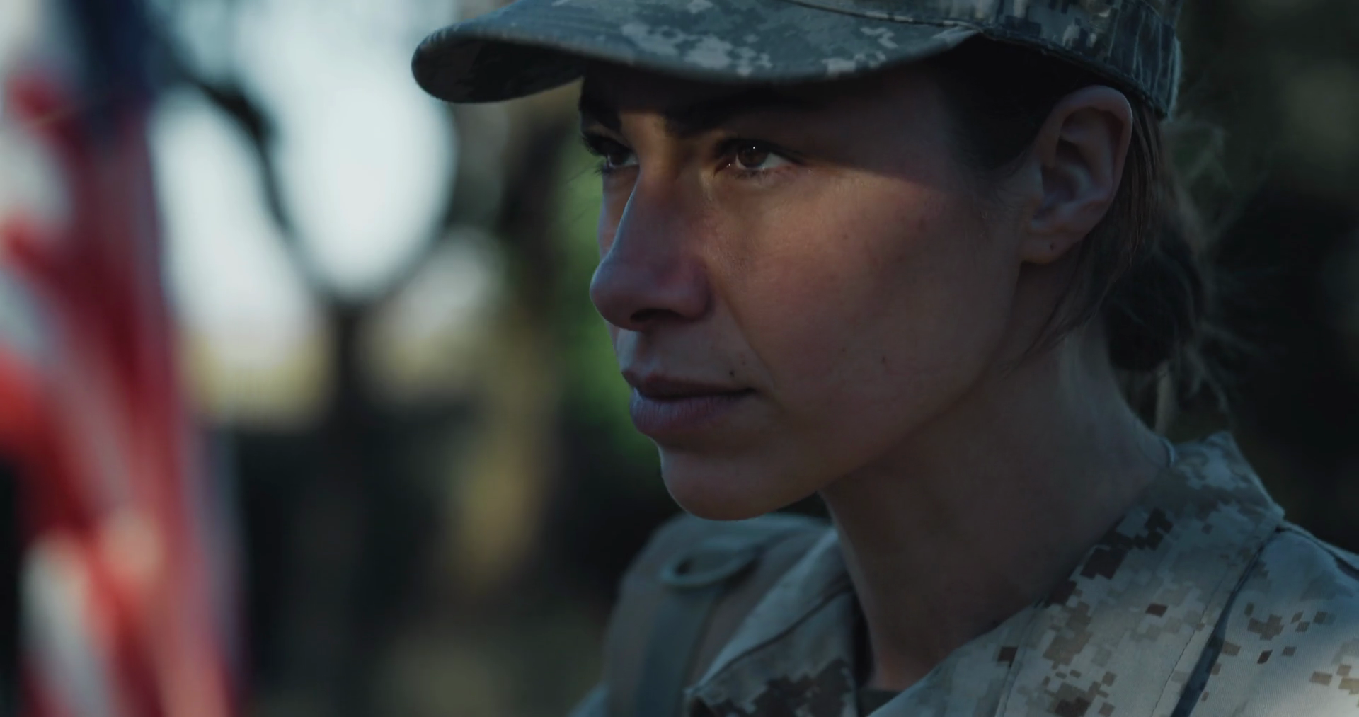 Close Up Portrait Of Female Patriotic Stock Footage SBV-348606992 ...