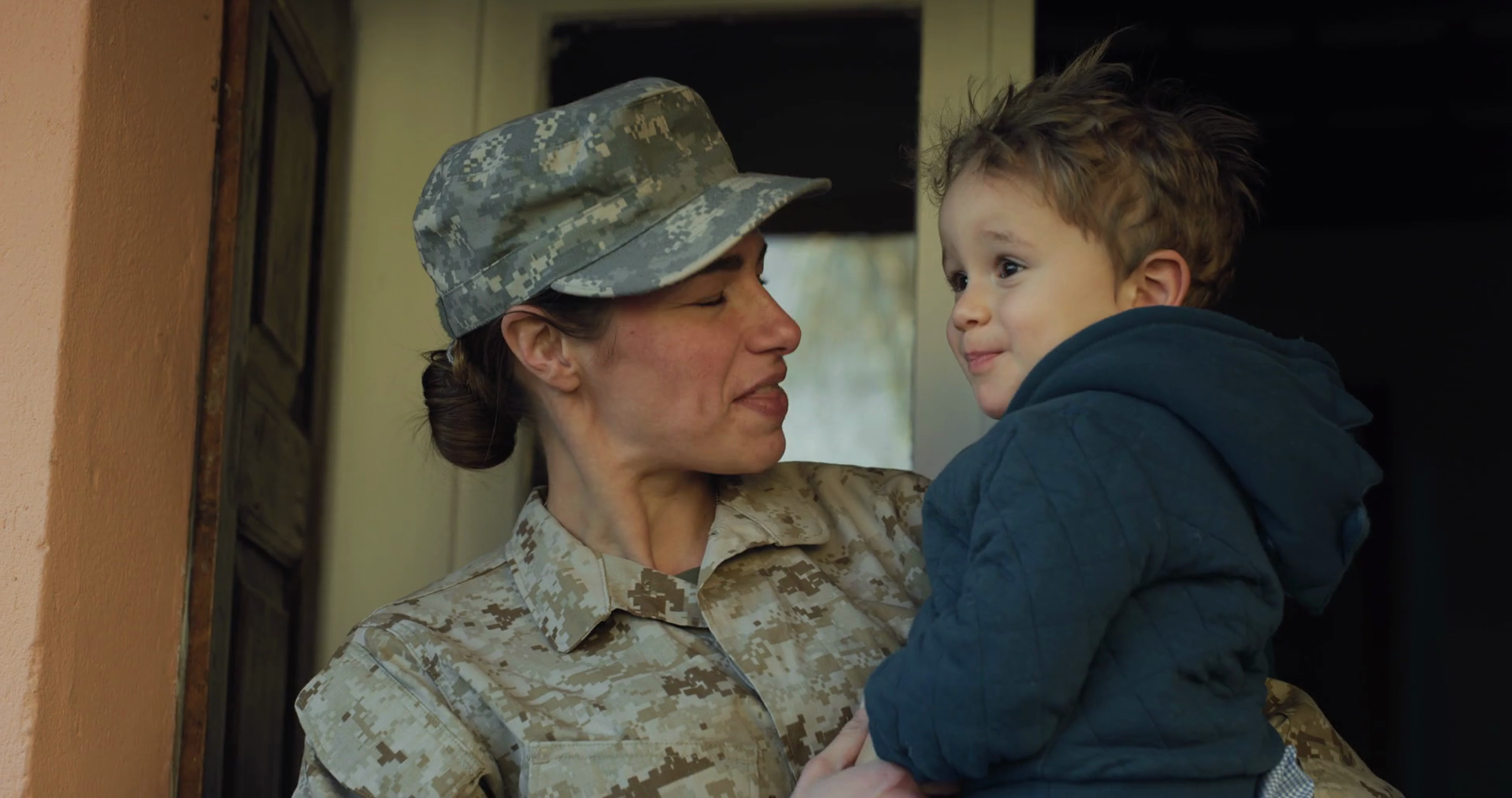 Portrait Of Young Happy Female Soldier Stock Footage SBV-348606960 ...