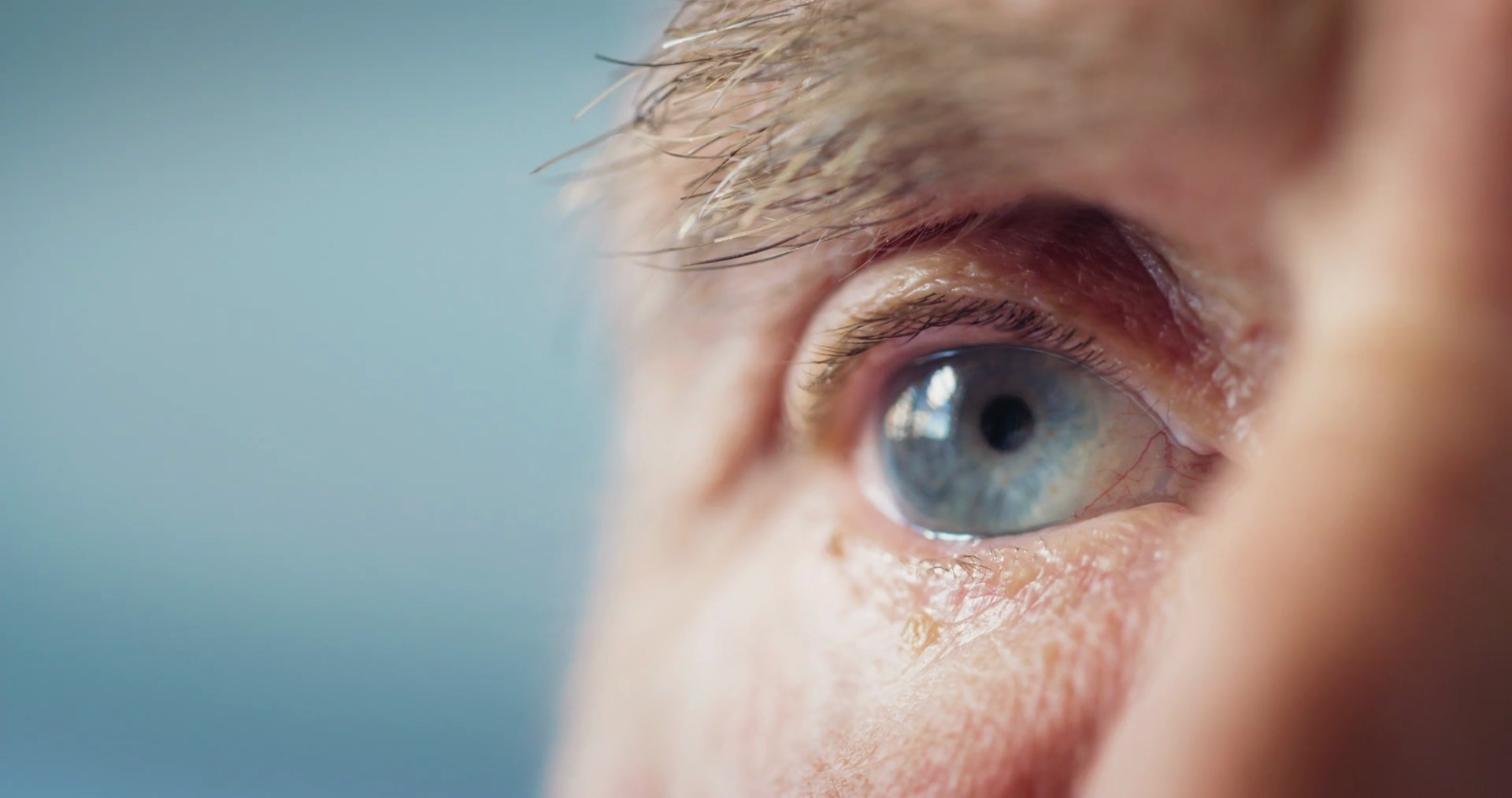 Macro Shot Of Blue Eye With Wrinkles Of Stock Footage SBV-348609099 ...