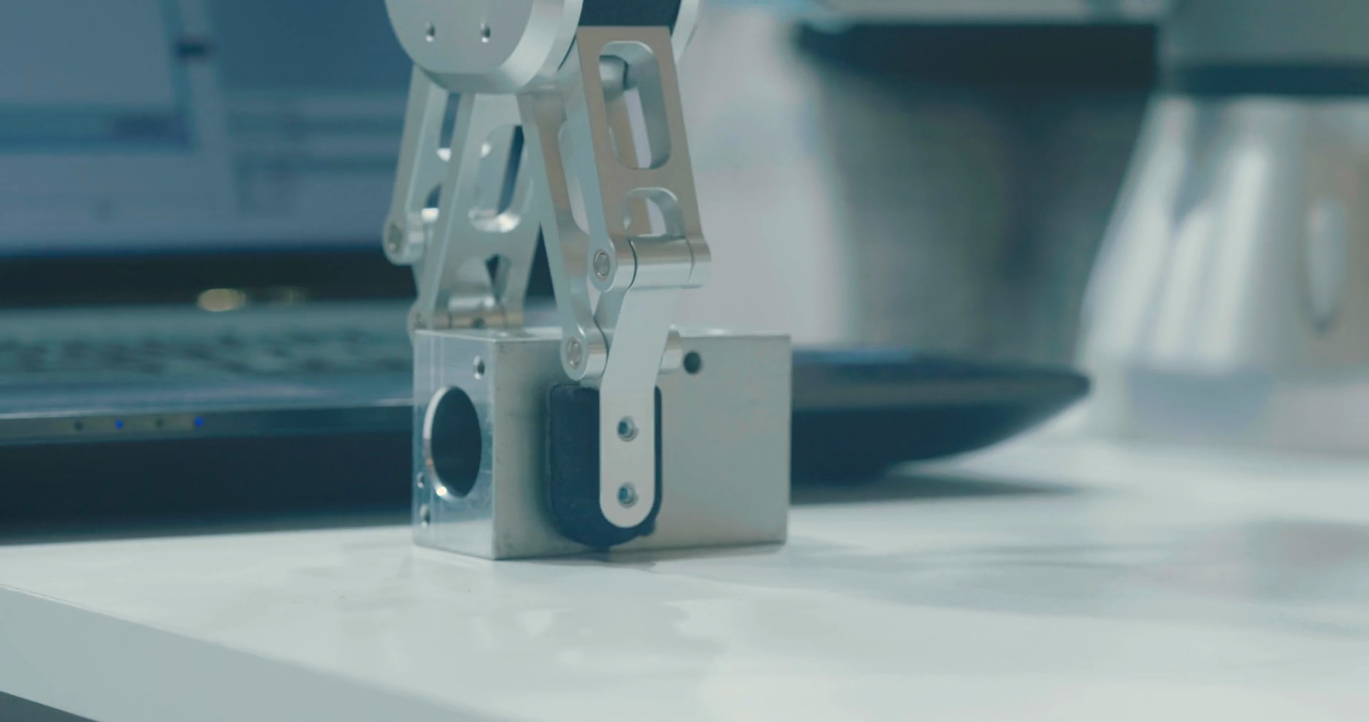 An Engineer Commands Through Own Computer Stock Footage SBV-348893645 ...