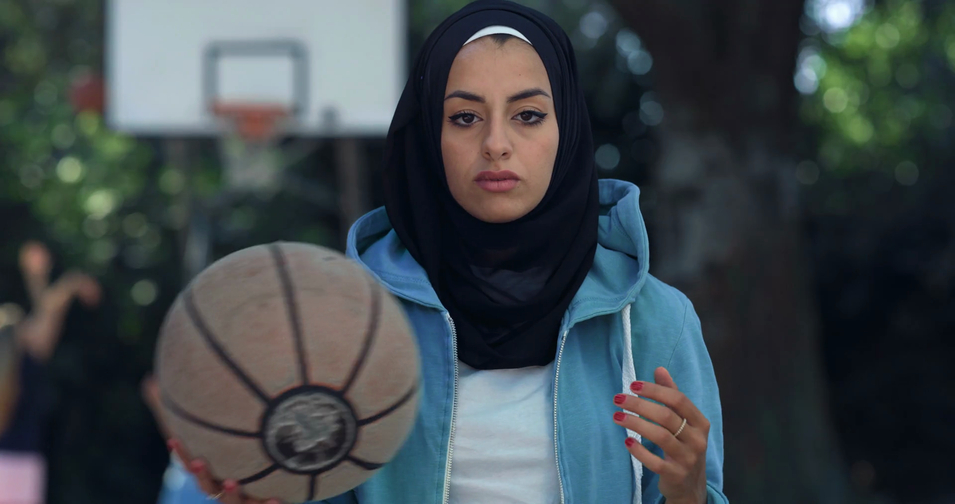 Portrait Of Arab Teenage Female Basketball Stock Footage SBV-348482336 ...
