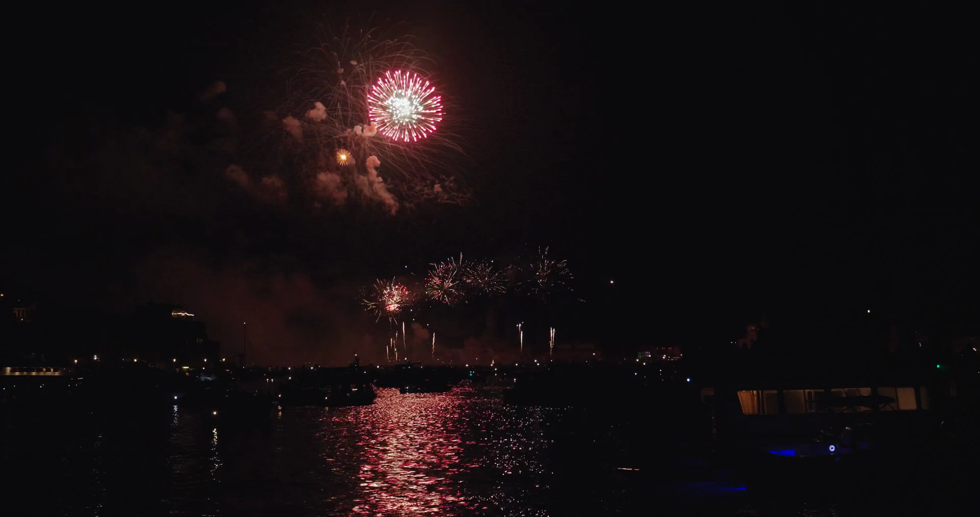 Slow Motion Of Majestic Salute In Sky Of Stock Footage SBV-348680178 ...