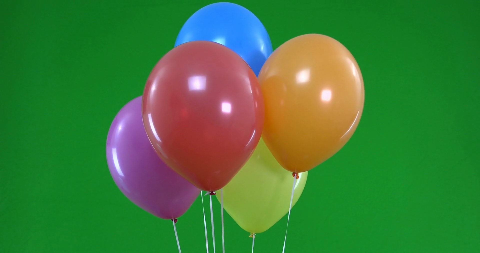 Green Screen Of Colorful Balloons Rise Stock Footage SBV-348703005 ...
