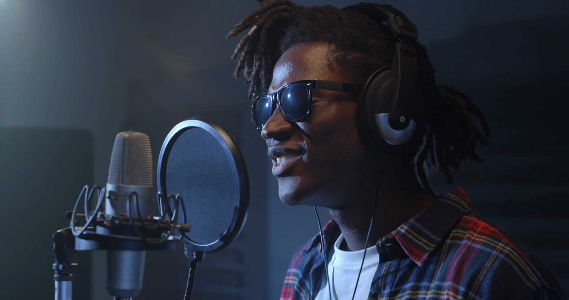 Portrait Of Black Professional Male Singer Stock Footage SBV-348507248 ...