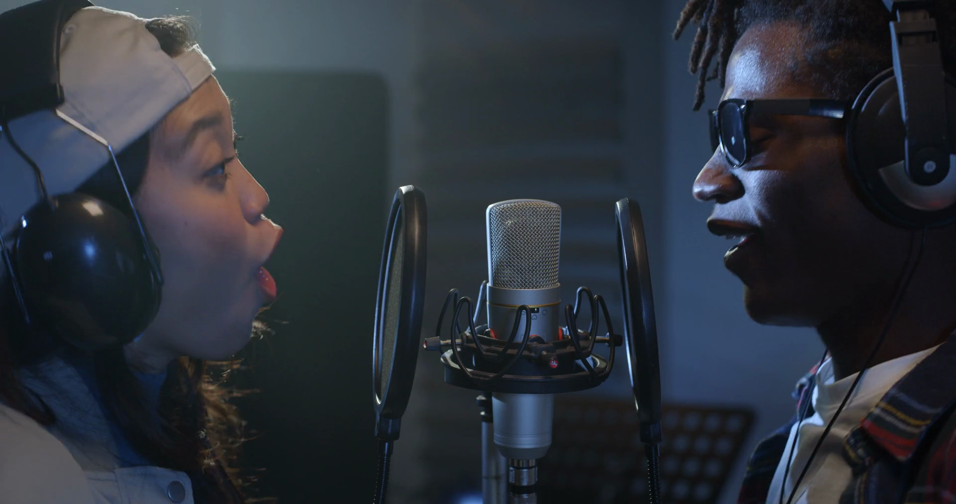 Two Multiethnic Professional Singers Stock Footage SBV-348507244 ...