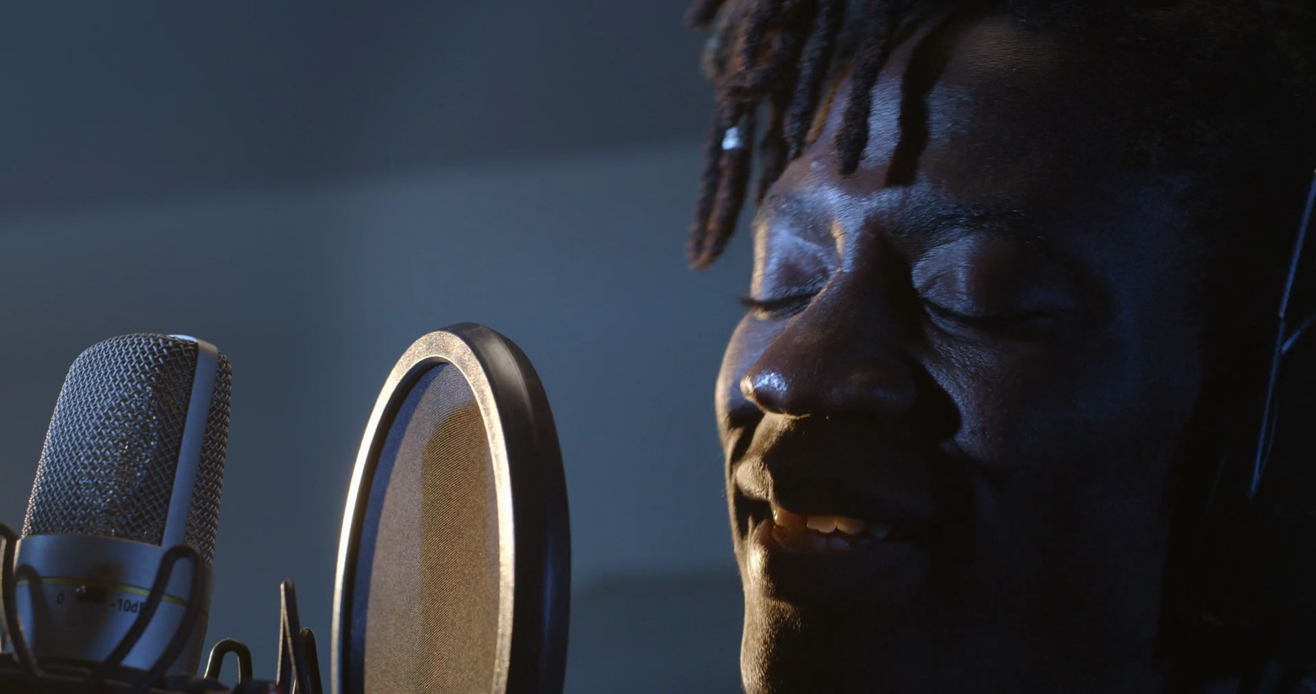Portrait Of Black Professional Male Singer Stock Footage SBV-348507660 ...