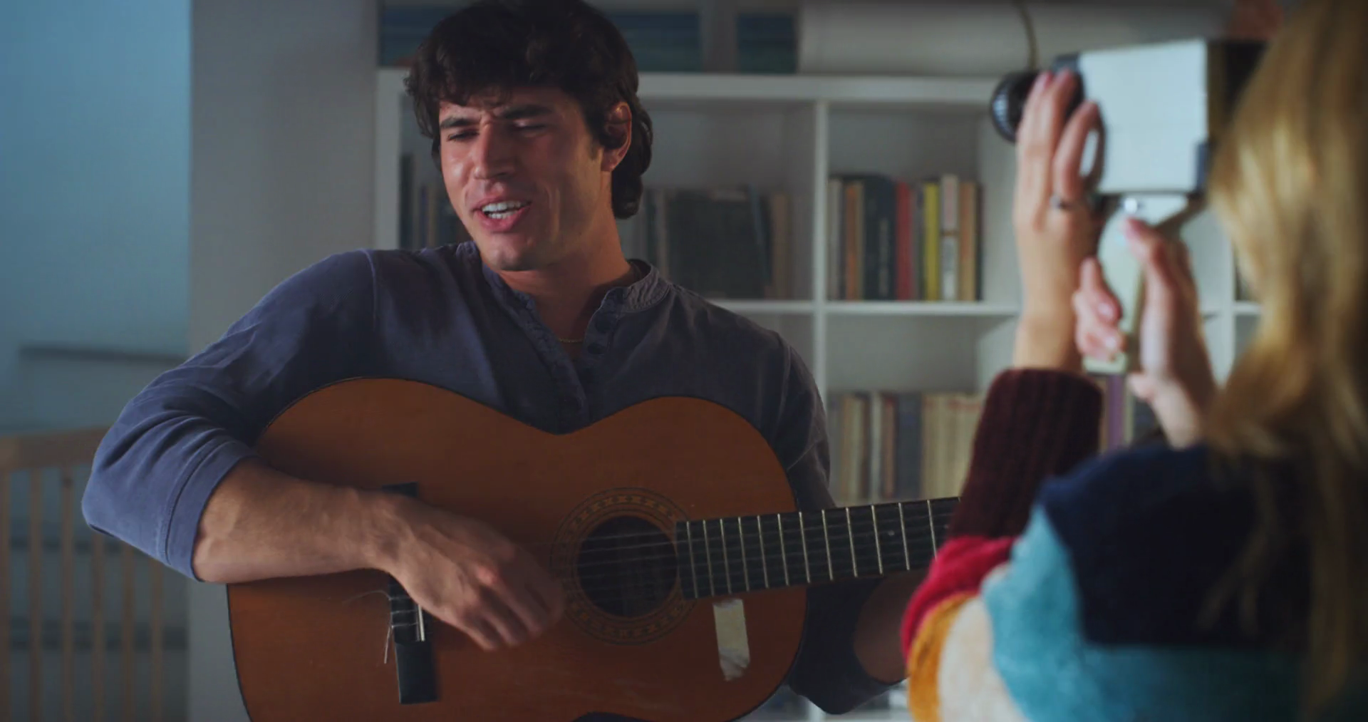 Young Couple Filming Home Video Memories Stock Footage SBV-348506041 ...