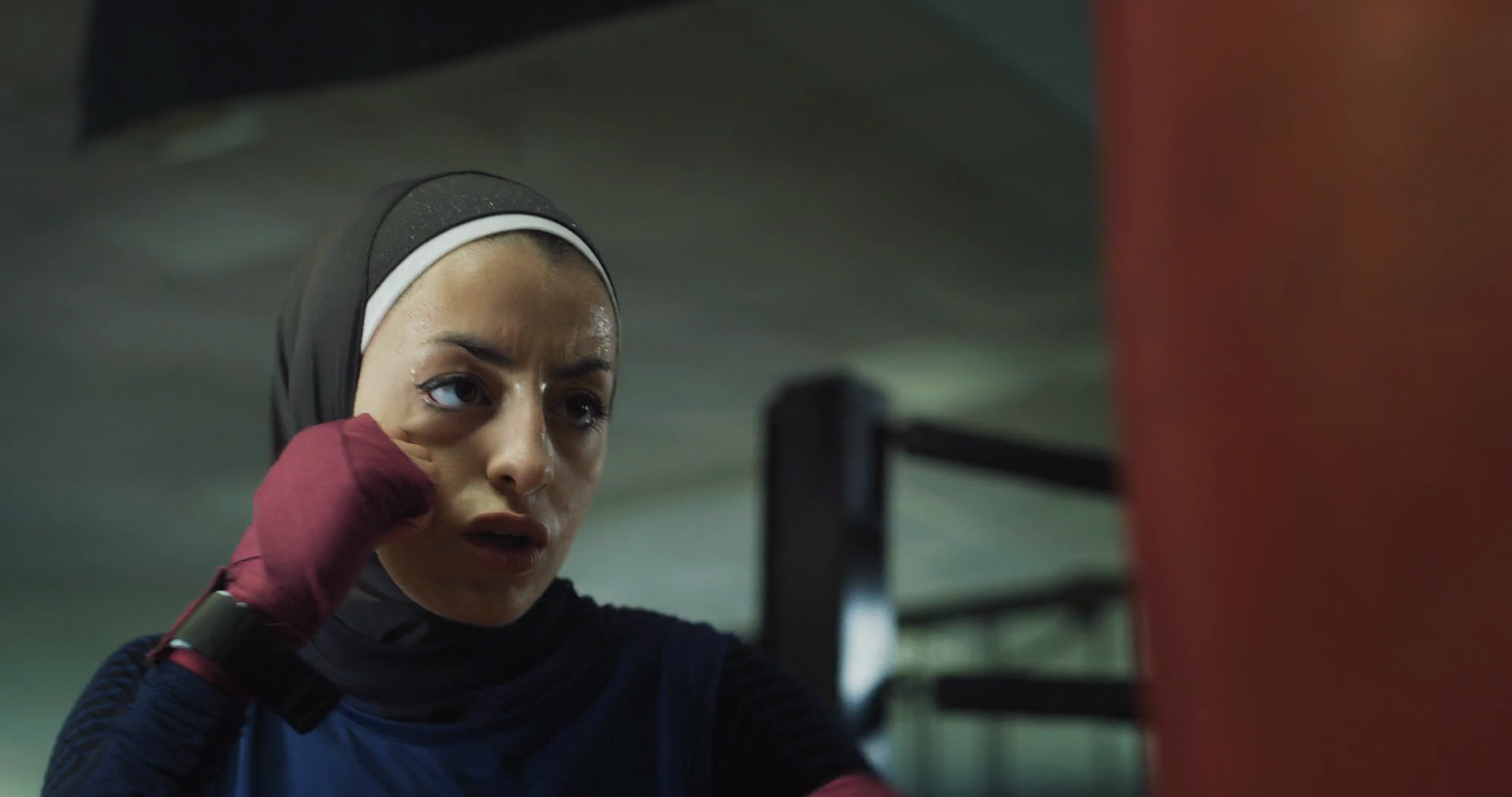 Portrait Of Muslim Hijabi Girl Practicing Stock Footage SBV-348527832 ...