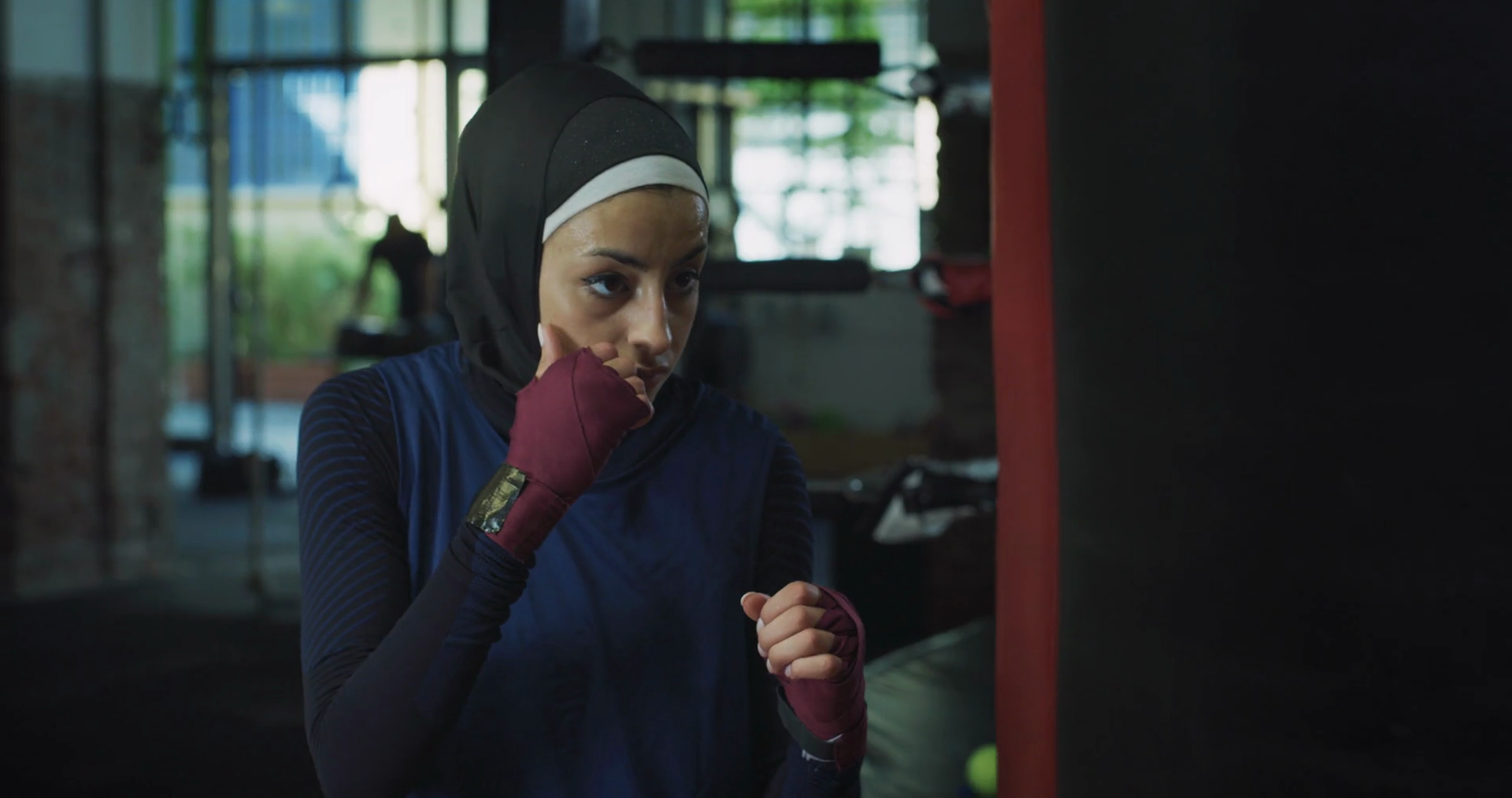 Portrait Of Muslim Hijabi Girl Practicing Stock Footage SBV-348526413 ...