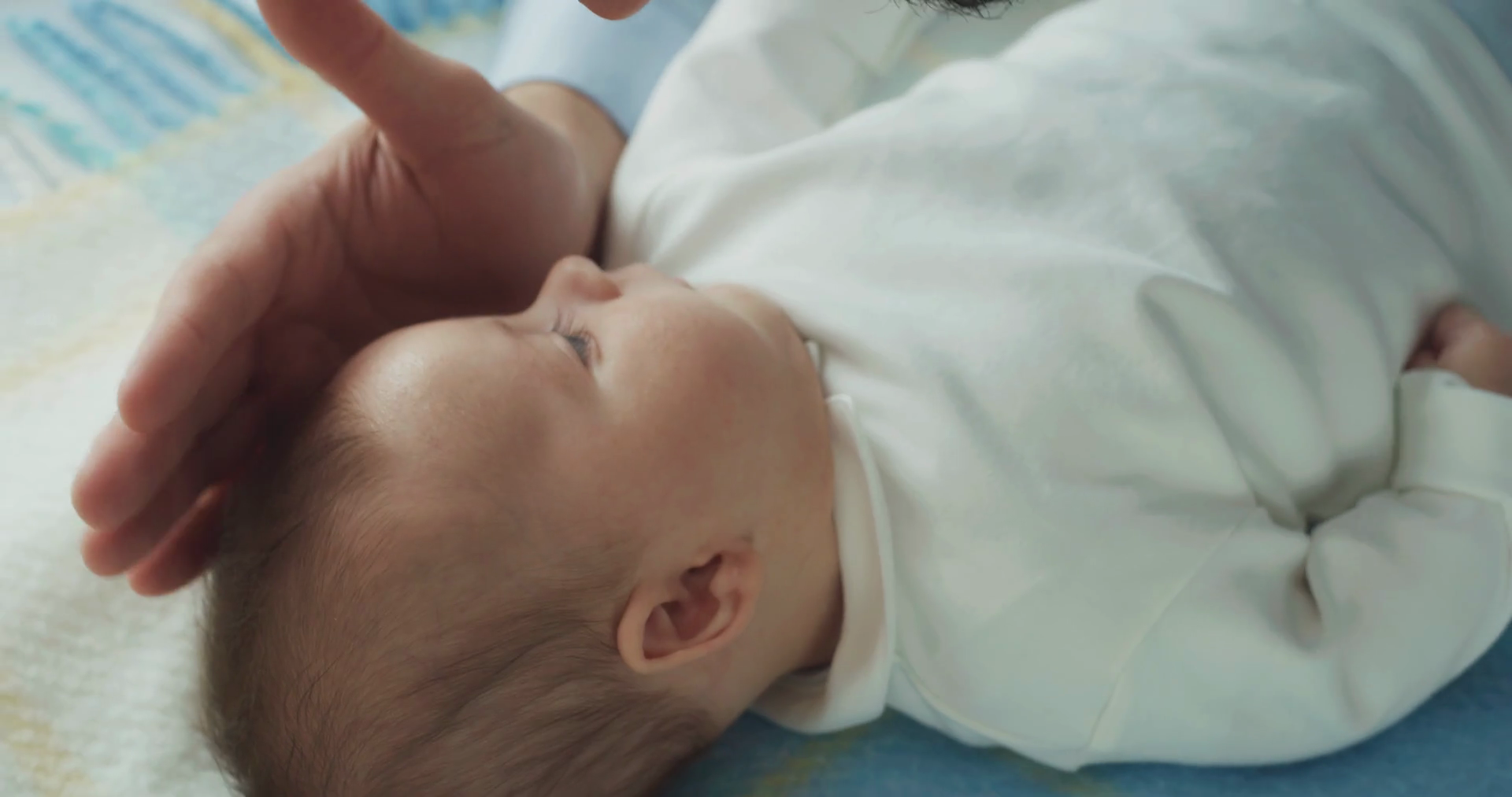 Authentic Shot Of Young Father Caressing Stock Footage SBV-348702811 ...