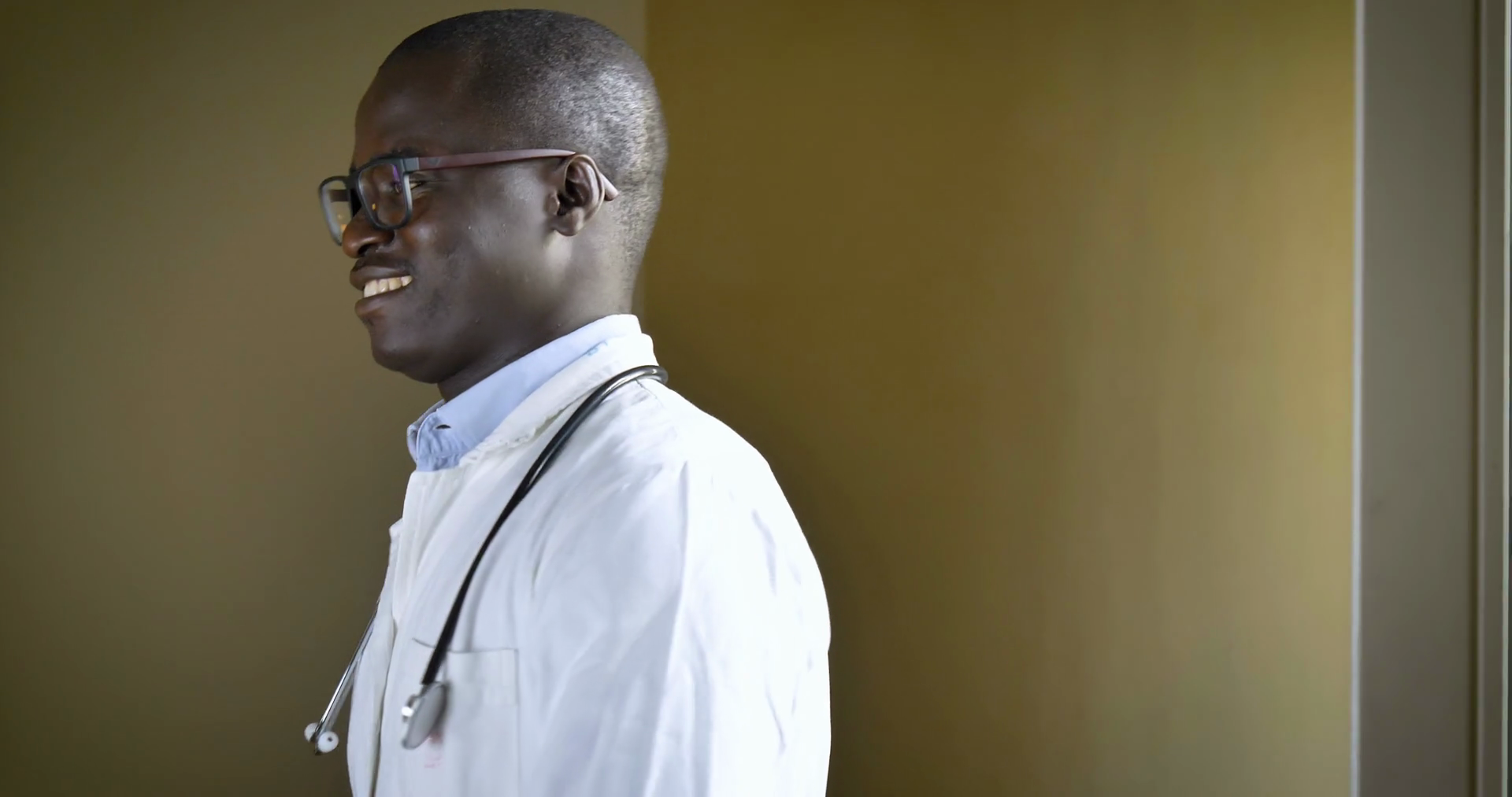 Doctor Trainee Smiling (african American) Stock Footage SBV-348931343 ...
