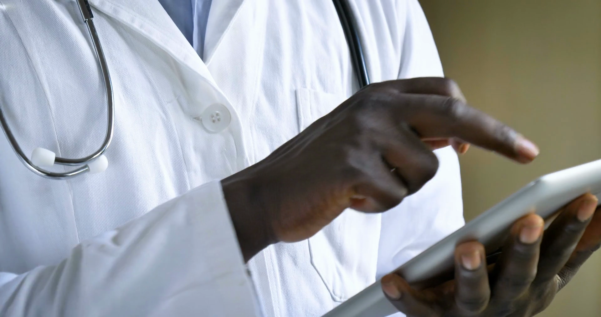 Doctor Trainee Smiling (african American) Stock Footage SBV-348931354 ...