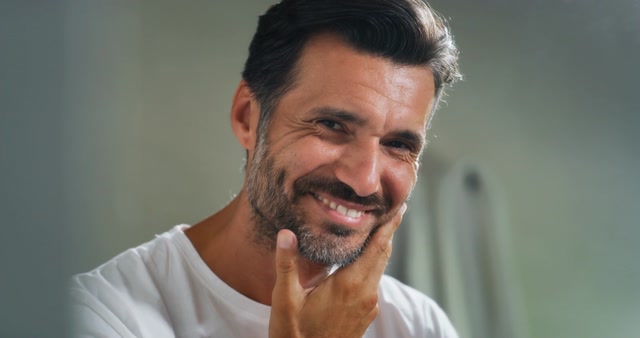 Man Putting Lotion On Face Stock Footage: Royalty-Free Video Clips ...