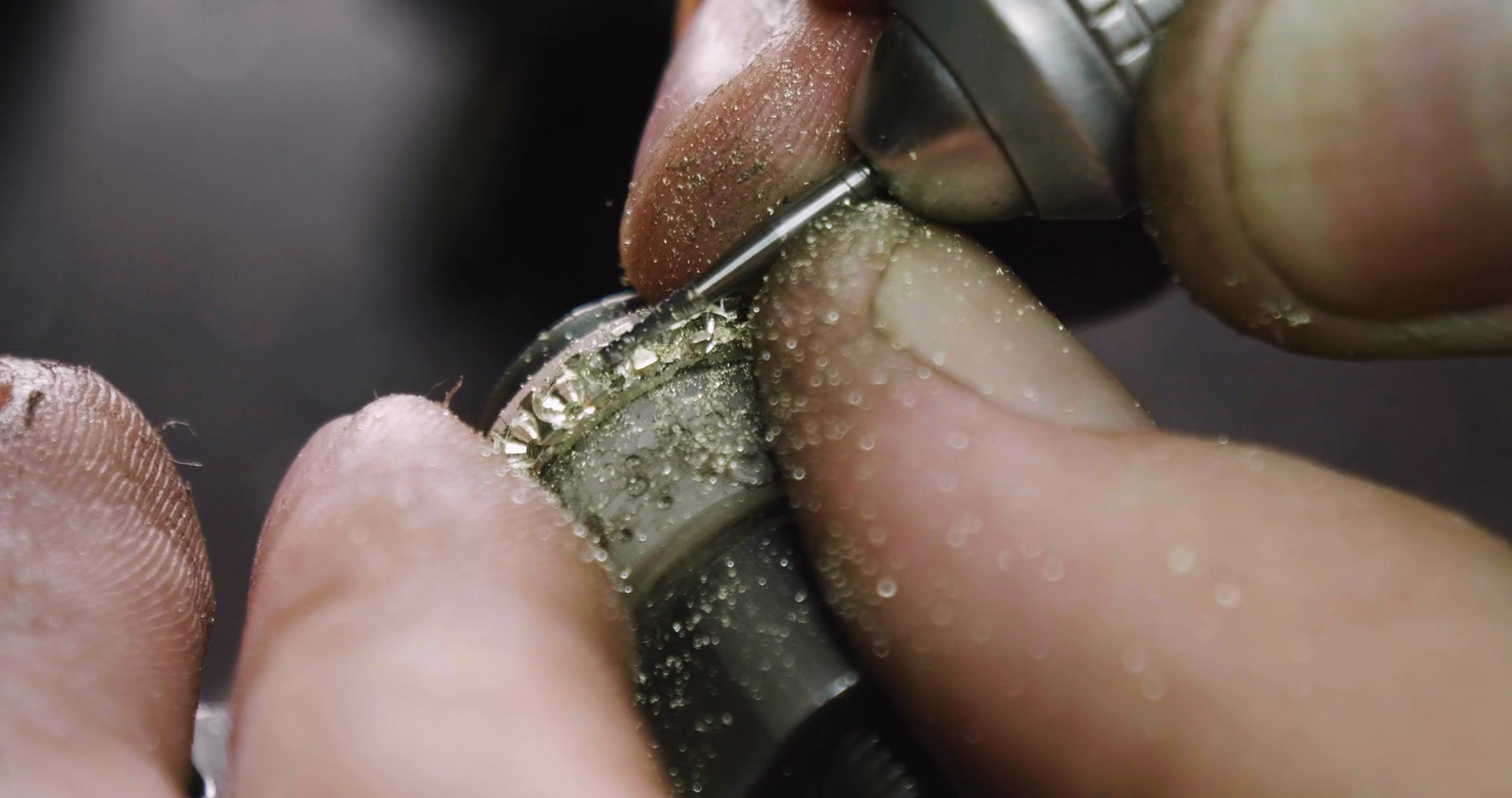 Close Up Of Hands Of Goldsmith Is Working On Stock Footage SBV ...