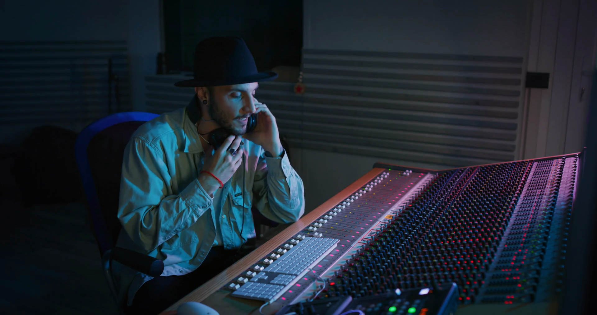 A Happy Professional Male Sound Producer Stock Footage SBV-348910485 ...