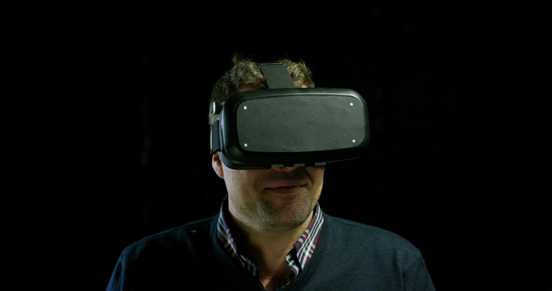 A Boy Uses Oculus Augmented Reality Stock Footage SBV-348894332 ...