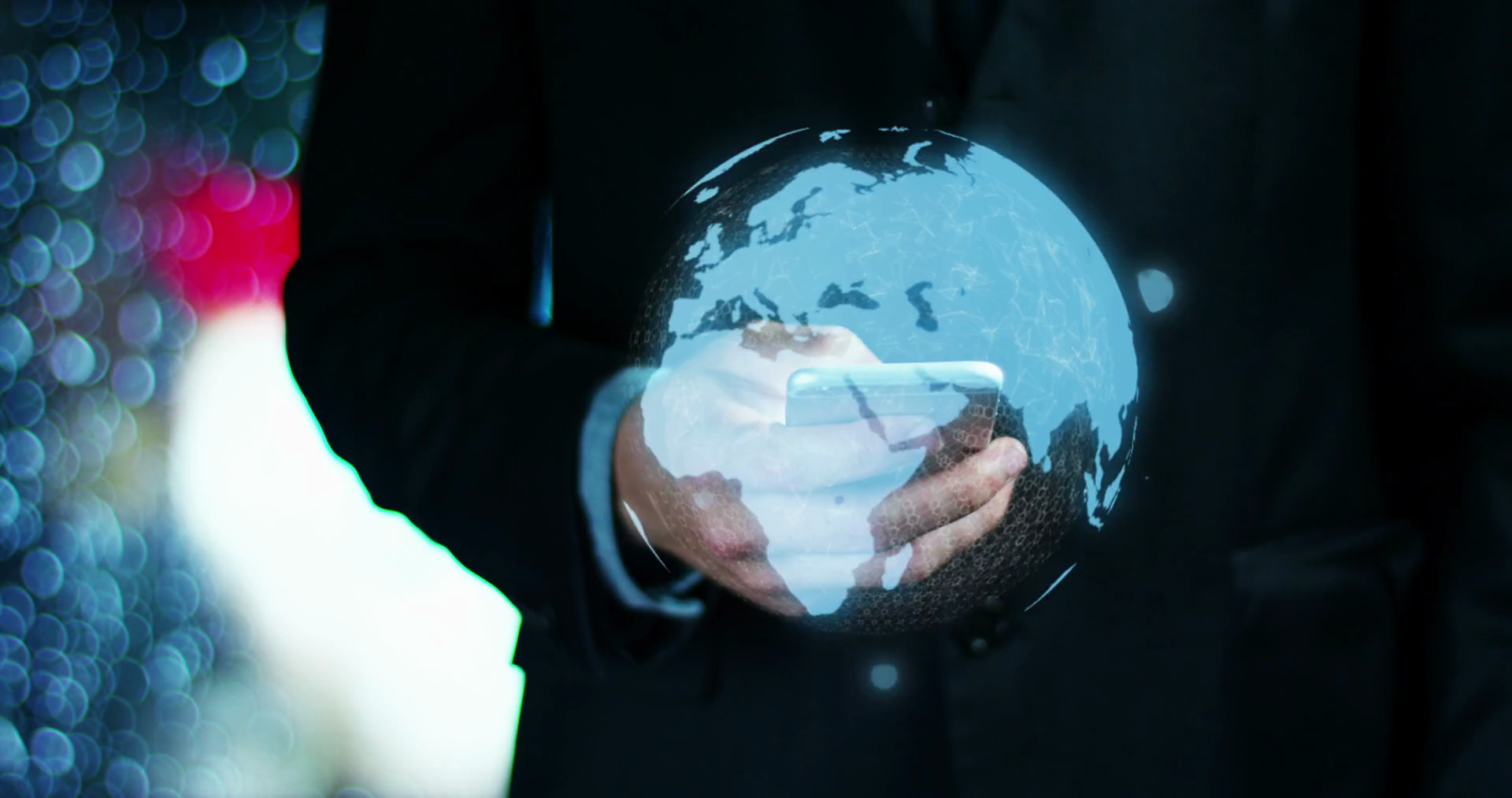 A Boy Uses Oculus Augmented Reality Stock Footage SBV-348893771 ...