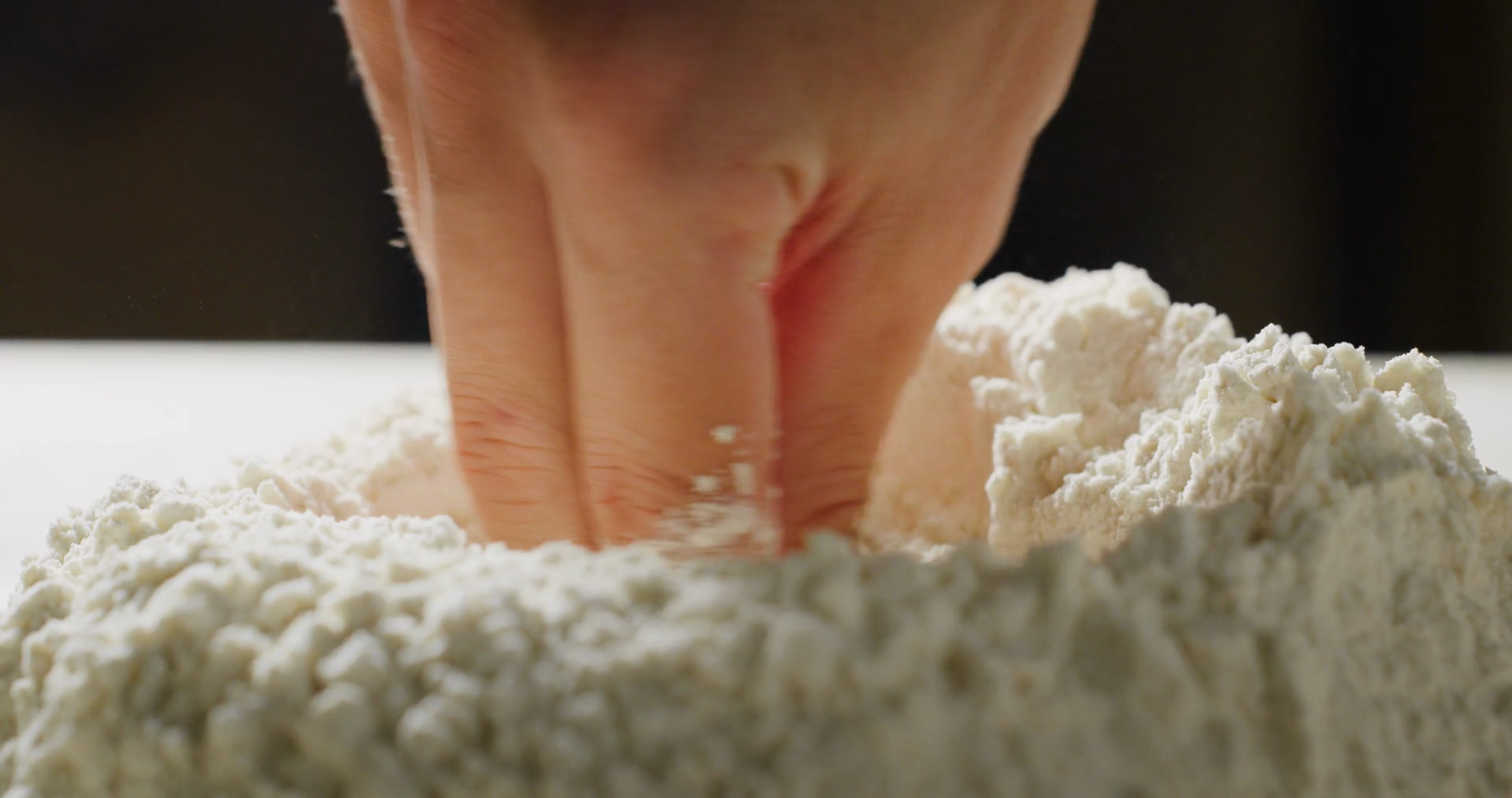 A Baker Prepares Flour On Traditional Wooden Stock Footage SBV ...