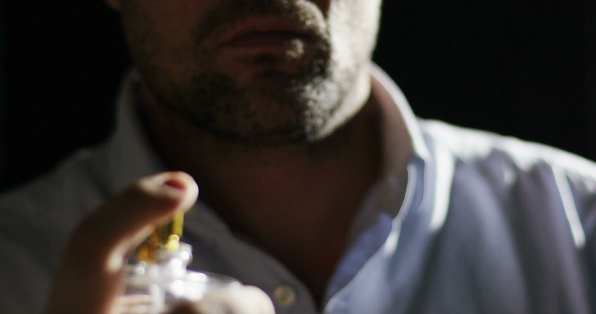 Anonymous Man Spraying Fragrance In Extreme Stock Footage SBV-348619517 ...