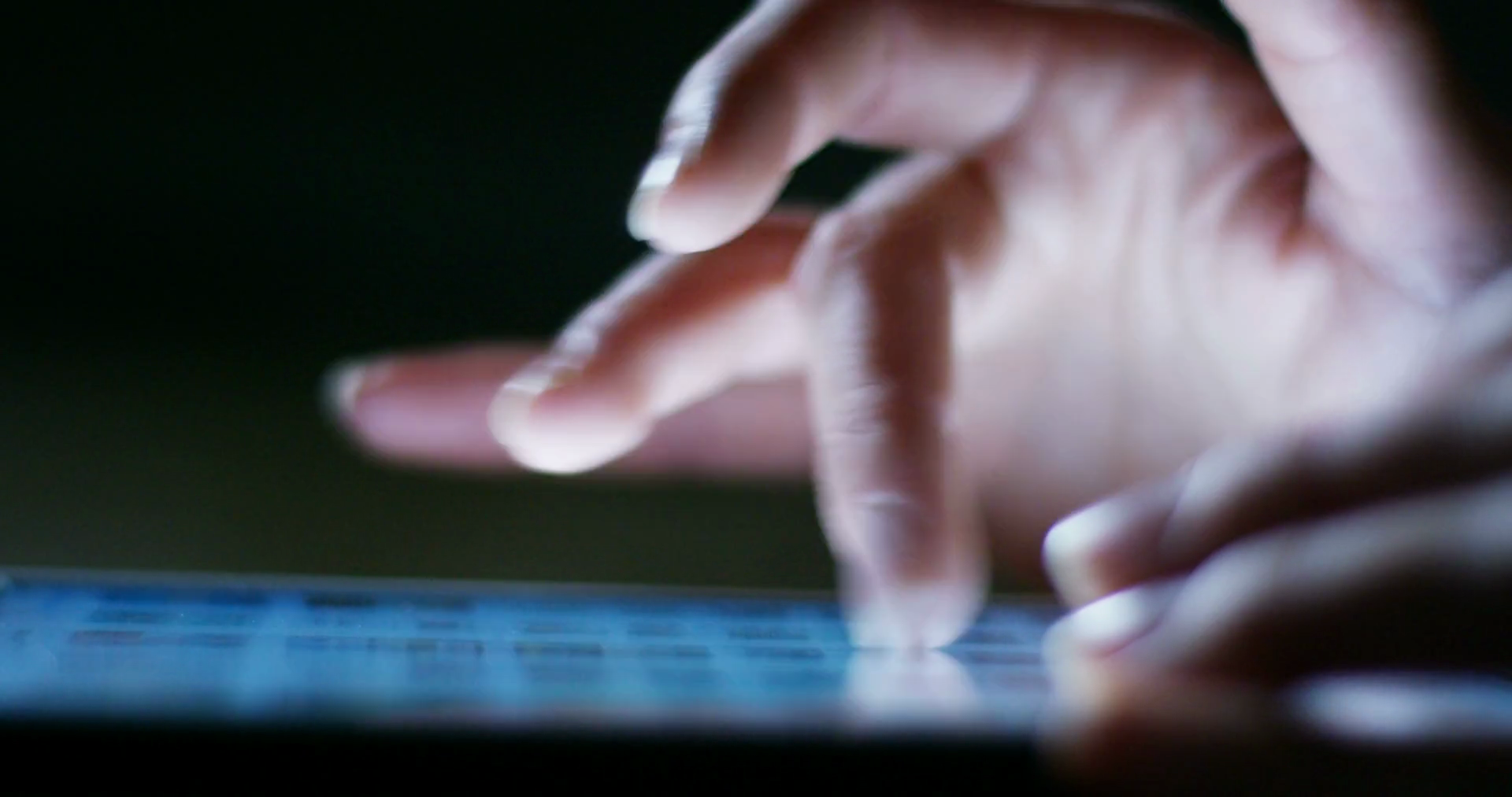 Hand Typing Touch Screen Lcd Interacts With Stock Footage SBV-348893797 ...