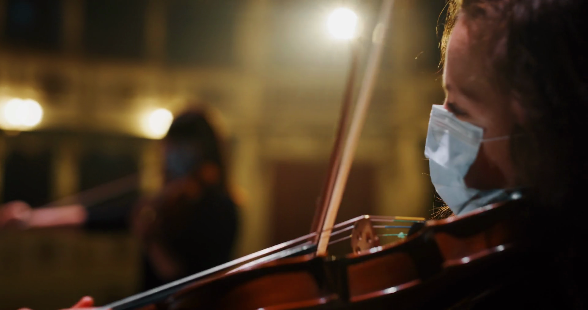 Portrait Of Two Female Violinists With Stock Footage SBV-348424091 ...