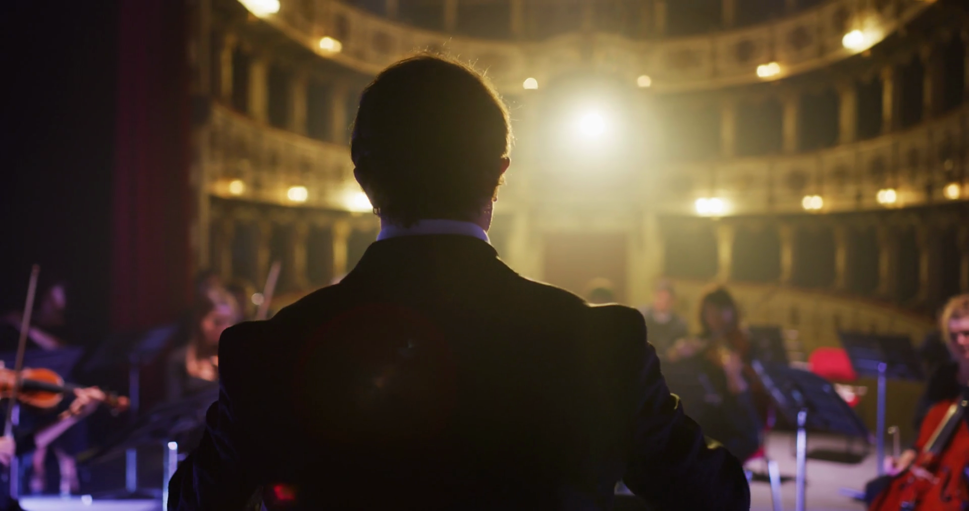 Cinematic Back View Of Professional Stock Footage SBV-348423999 ...