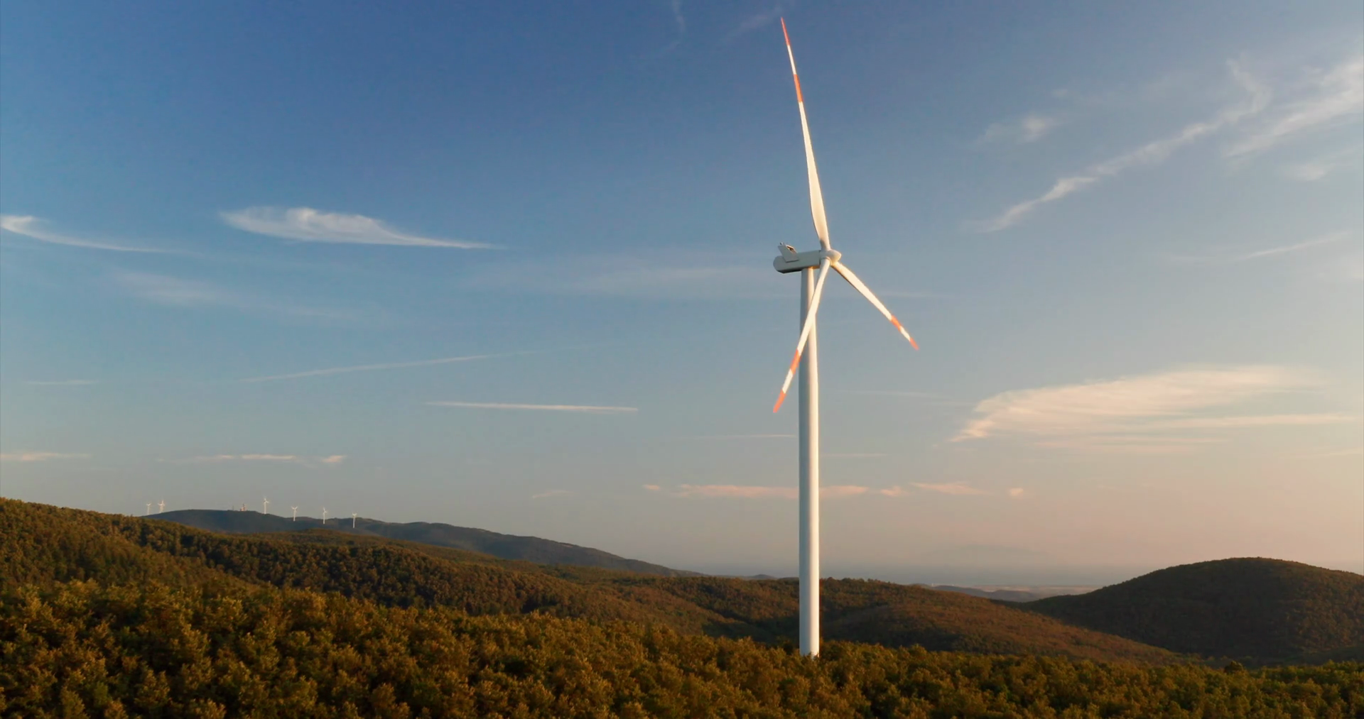 Aerial Close Up Shot Of Wind Mills Rotating Stock Footage SBV-348931537 ...