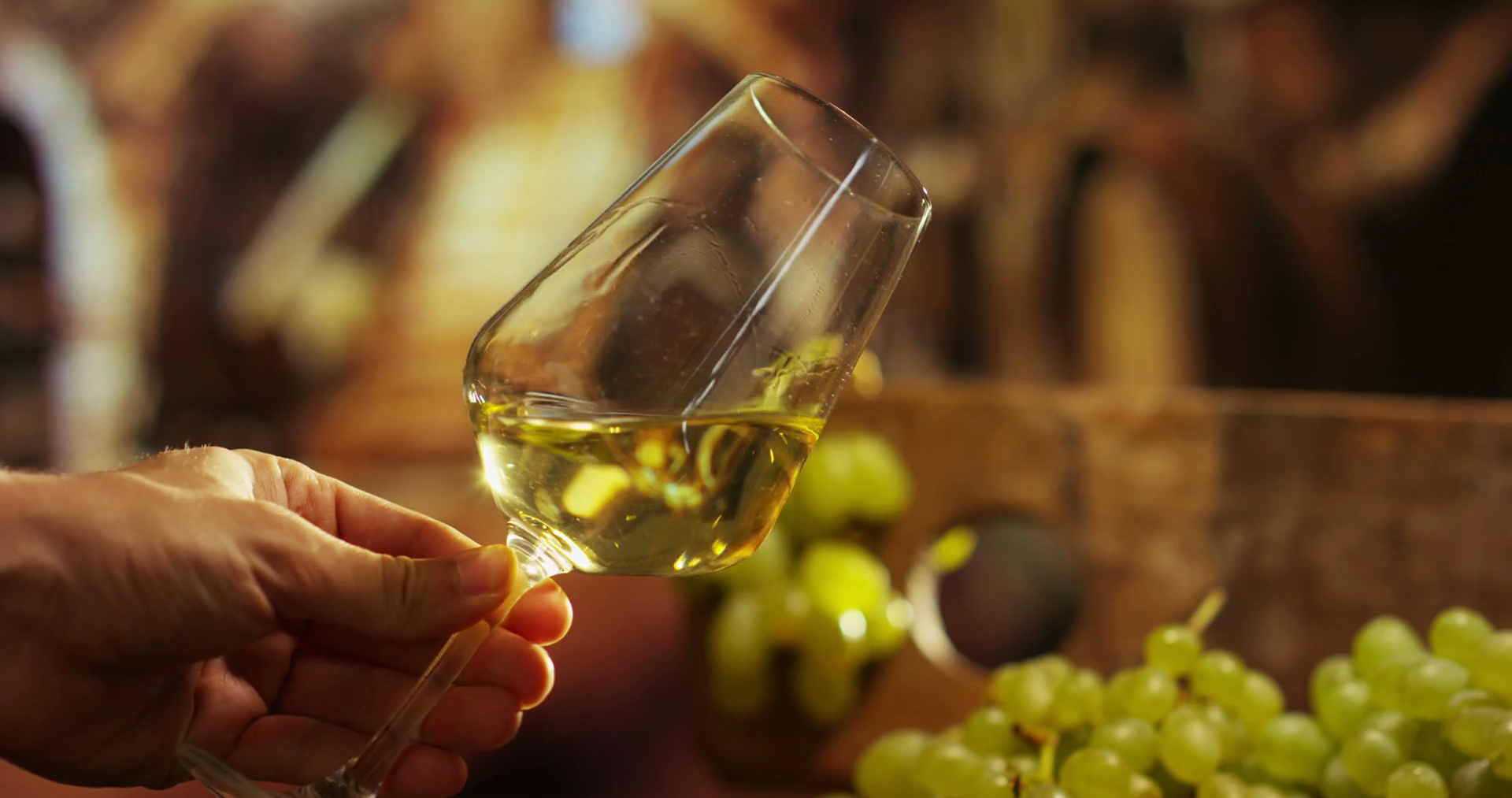 Sommelier In Vineyard Pouring Italian White Stock Footage SBV-348702358 ...