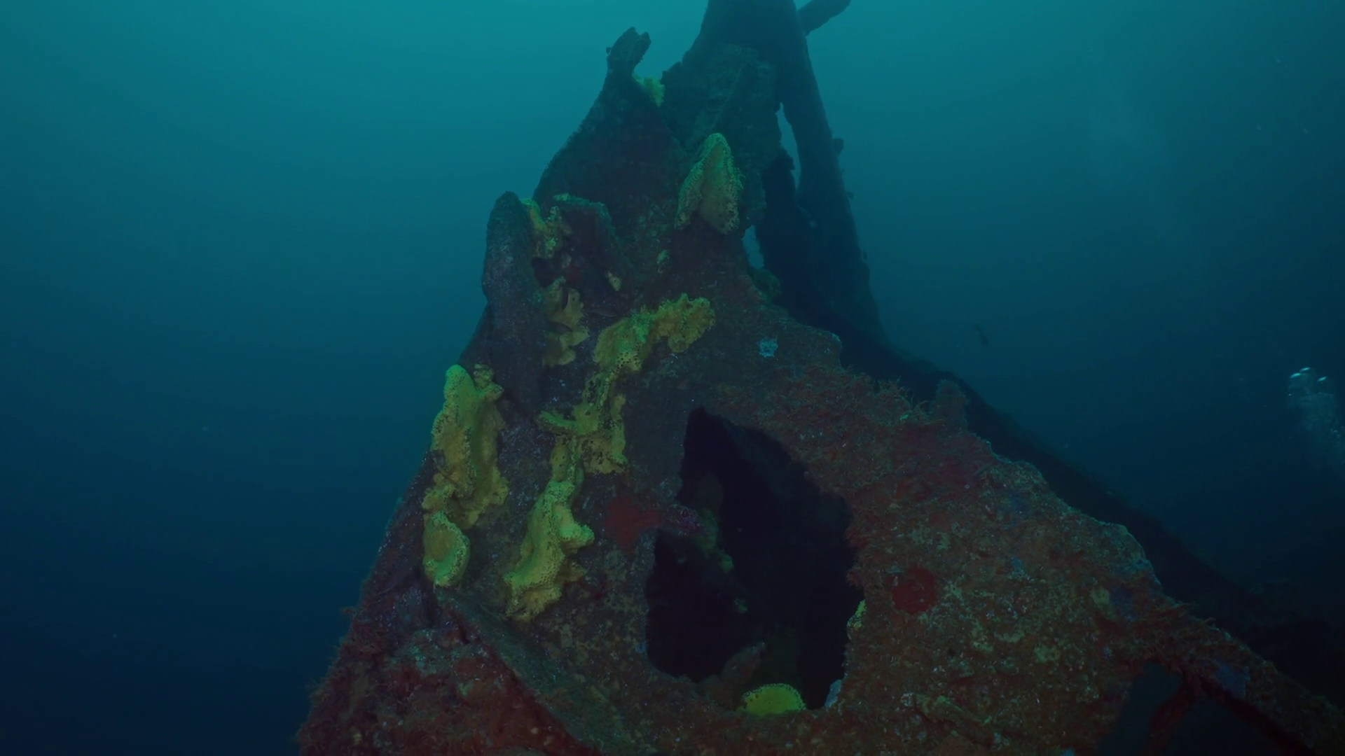 Bow Of Wreck Of Californian Sunk In 1917 On Stock Footage SBV-352630878 ...