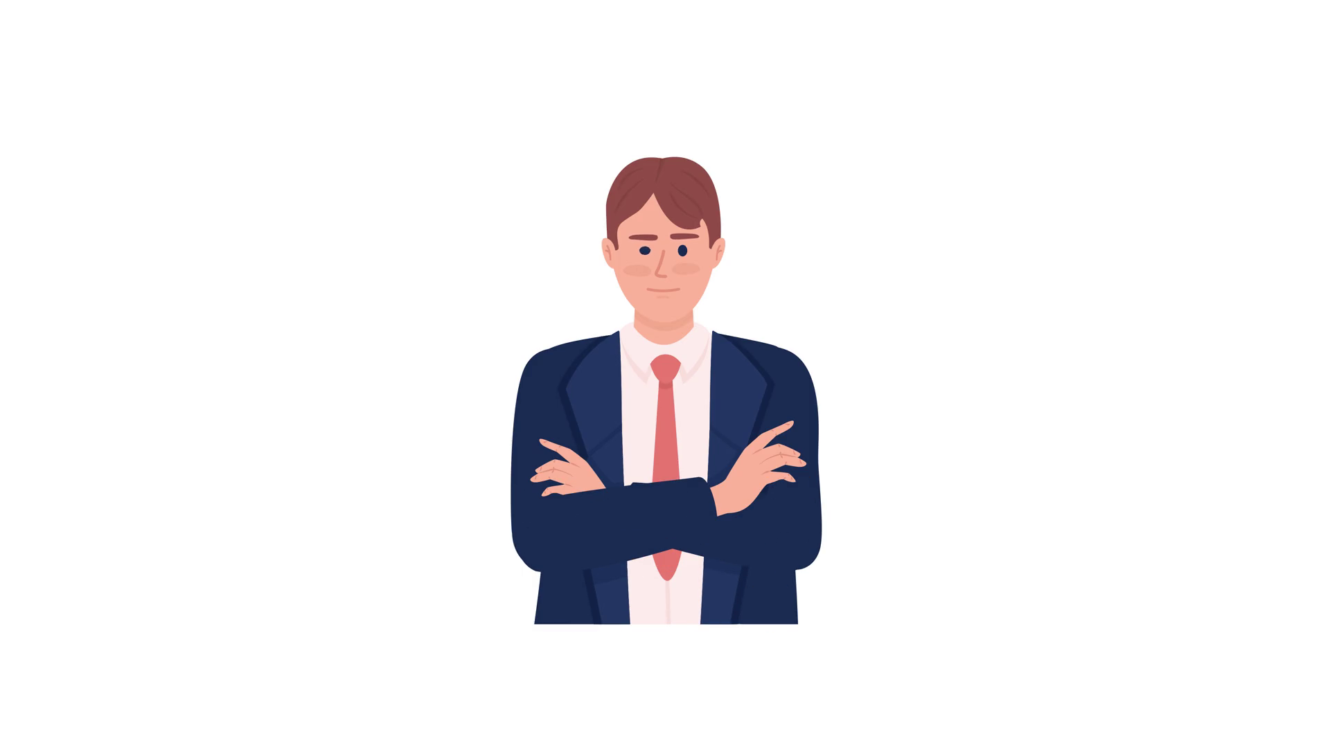 Animated Businessman Winking Man With Stock Motion Graphics SBV ...