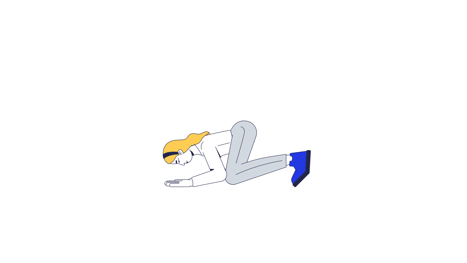 Humble Blonde Woman Bowing In Kneeling Pose Stock Footage SBV-353556753 ...