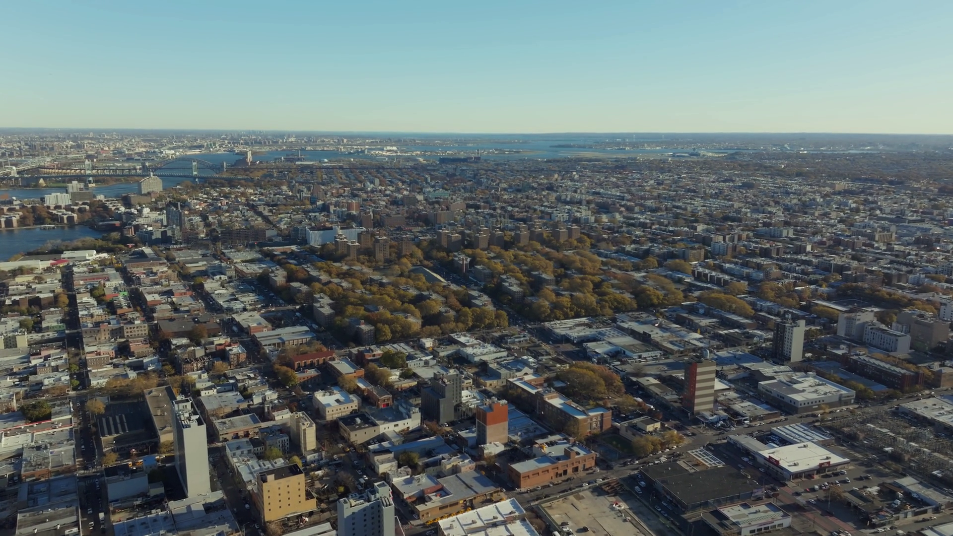 Urban Landscape Of Queens New York City Stock Footage SBV-351743106 ...