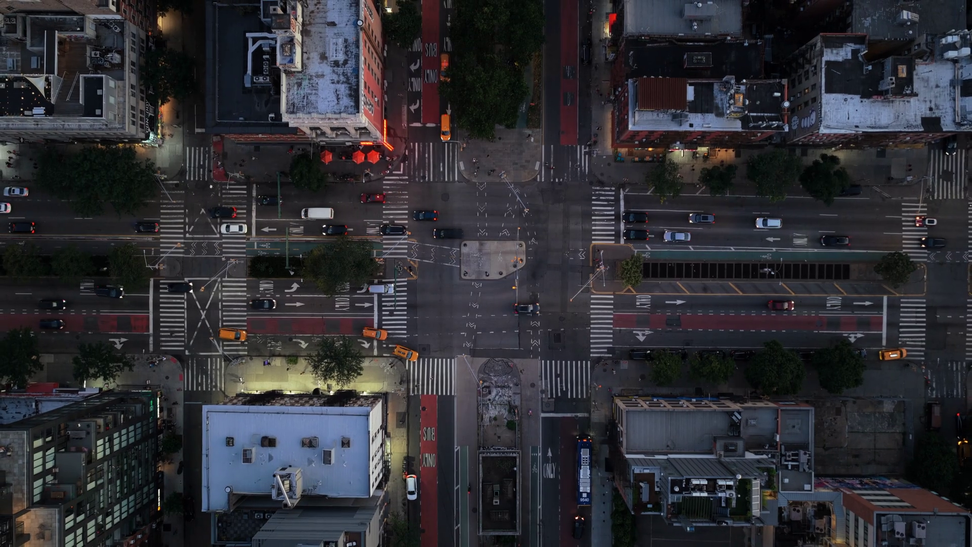 Overhead Aerial View Of Bustling New York Stock Footage SBV-352966595 ...