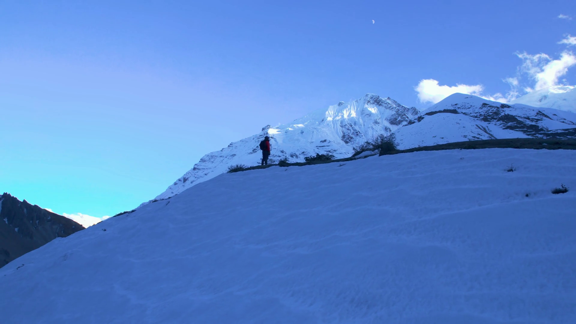 Aerial Revealing View Hiker At Top Of Stock Footage SBV-347733728 ...