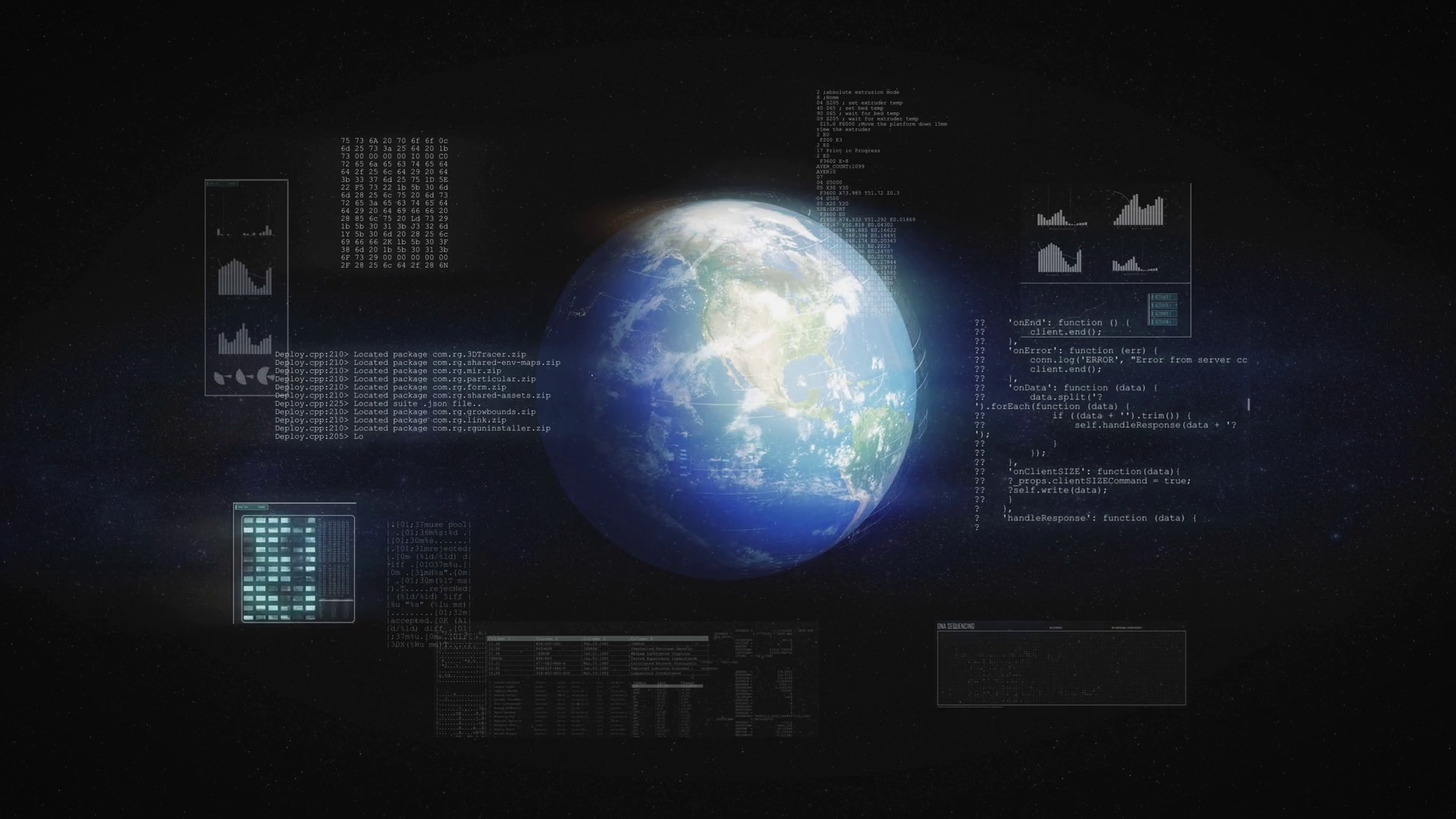 Satellite View Of Rotation Planet Earth In Stock Footage SBV-347756451 ...