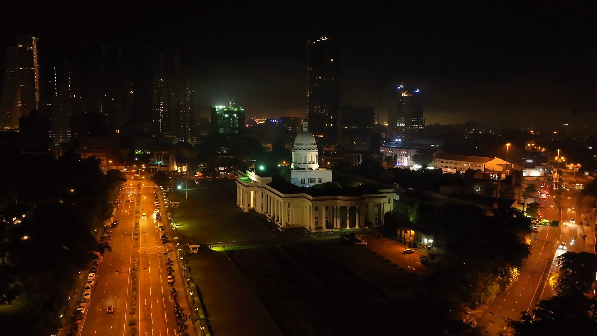Beautiful Footage Of Illuminated Colombo Stock Footage SBV-348413287 ...