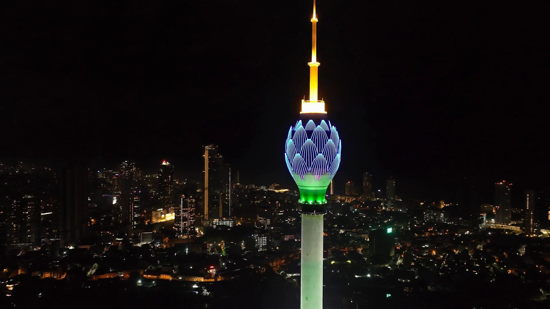 Orbit Shot Around Top Of Tall Tv Tower In Stock Footage SBV-348429302 ...