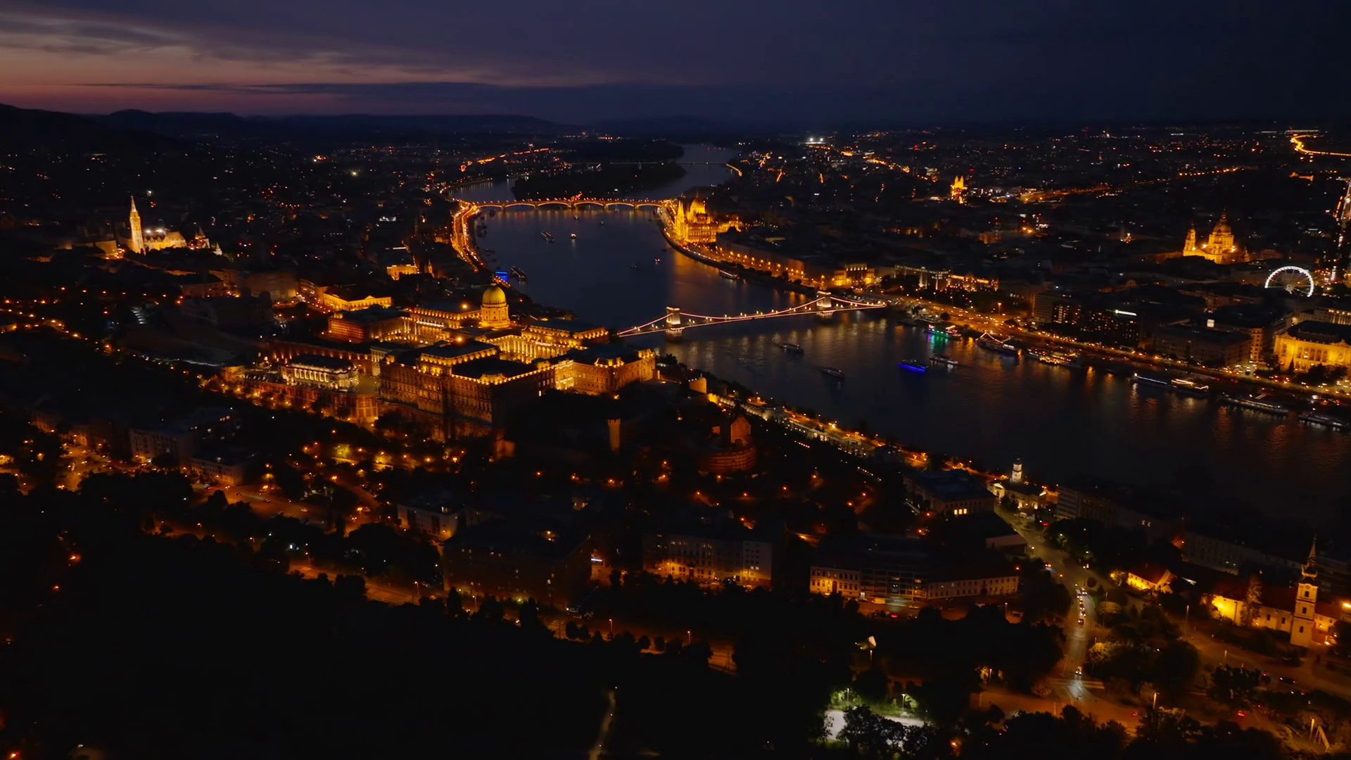 Beautiful Aerial Panoramic Footage Of Buda Stock Footage SBV-348445444 ...