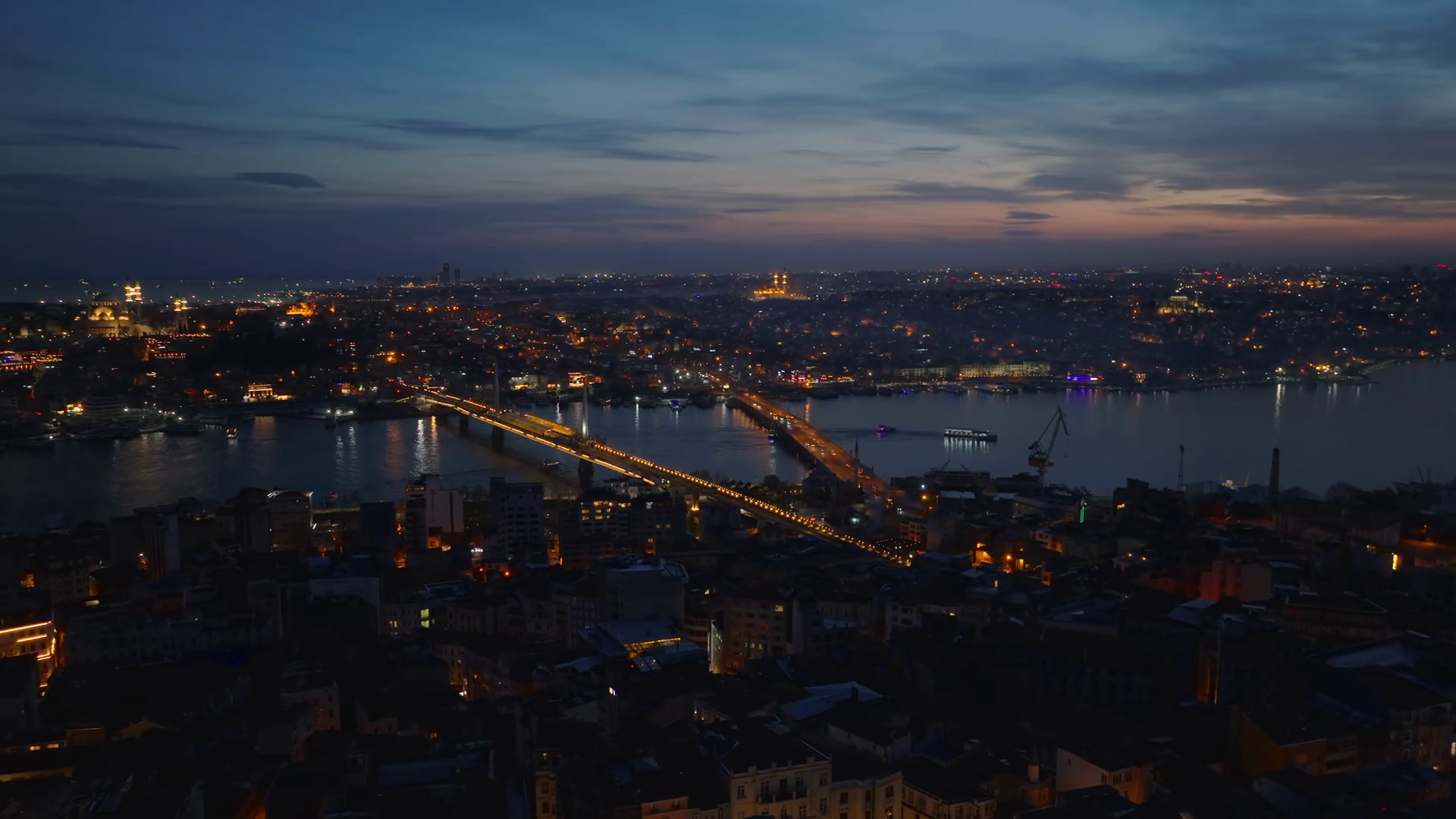 Aerial Slide Pan Footage Of Bridges Over Stock Footage SBV-348740171 ...