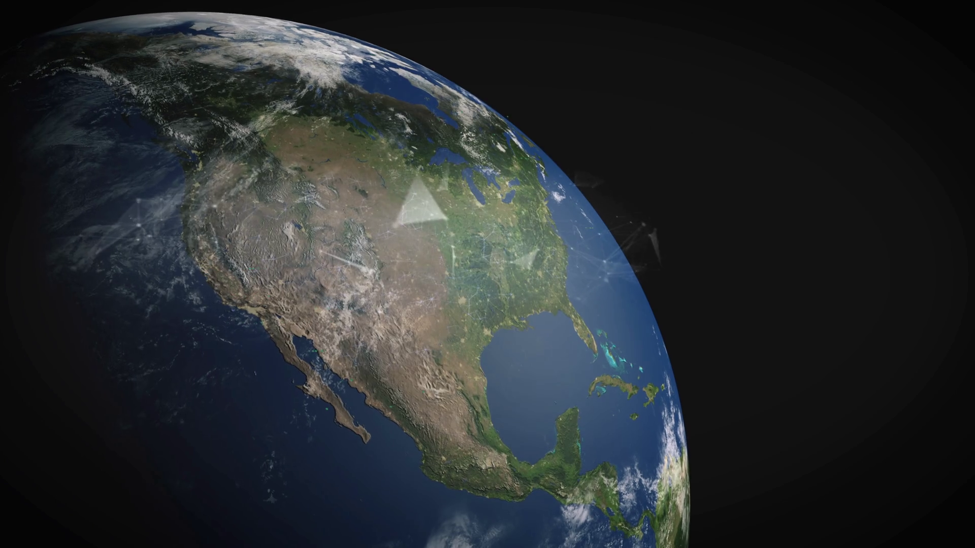 Aerial View Of North American Continent Stock Footage SBV-348672822 ...